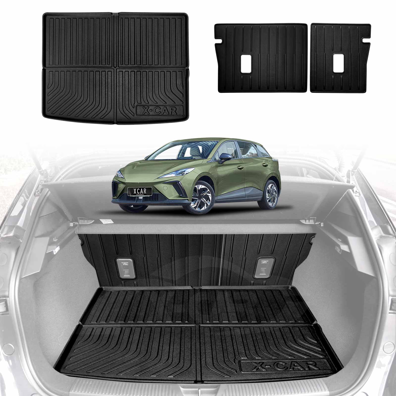 Boot Liner / Back Seat Protectors for MG MG4 2023-Onwards 3D All ...