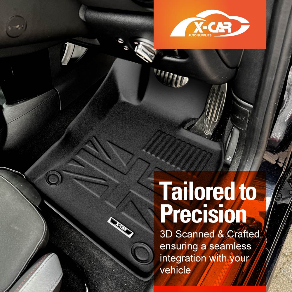3D Floor Mats for Mini Cooper 2014–2025 | All-Weather Car Liners | X-CAR