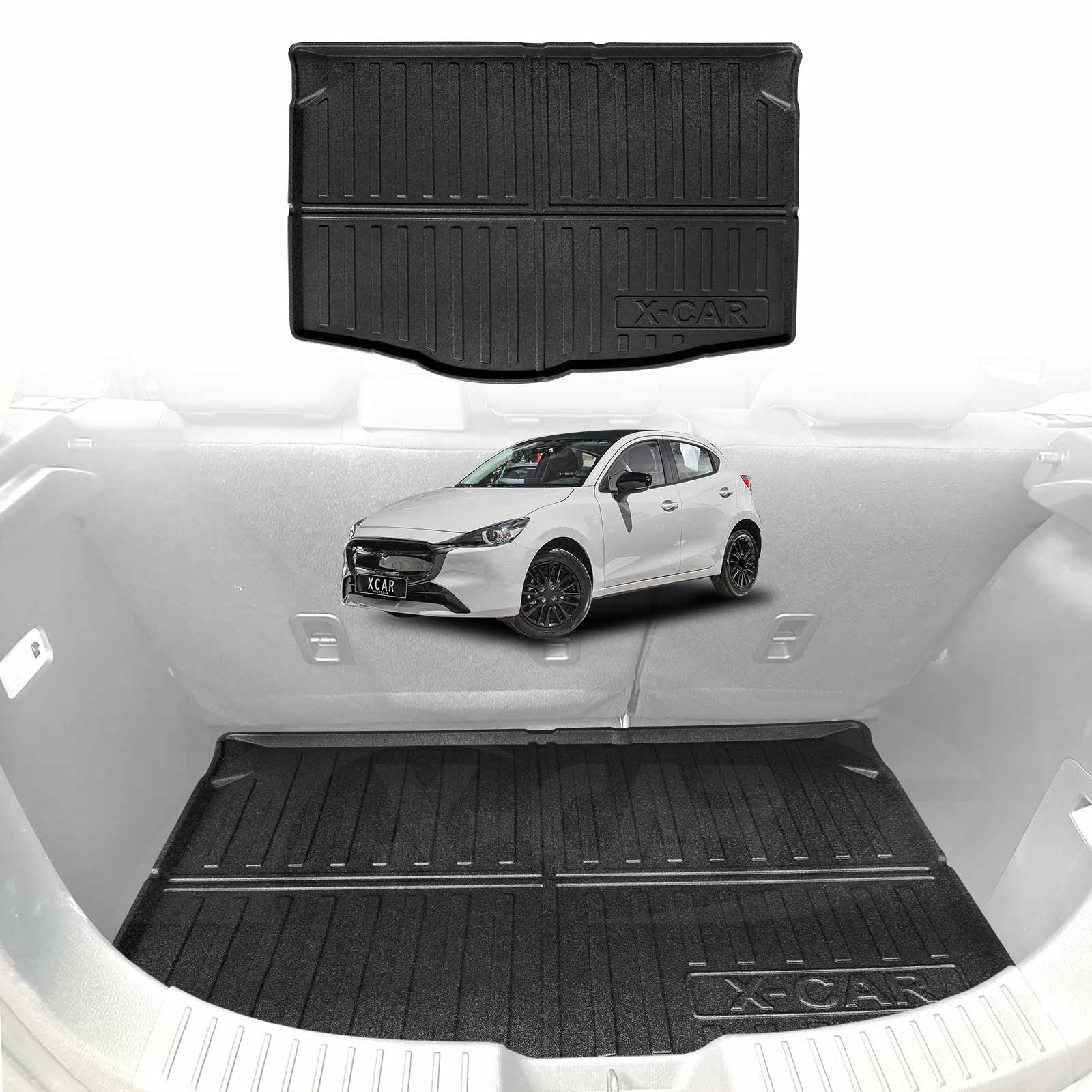 Boot Liner Back Seat Protector for Mazda 2 Hatch 2014-Onwards DJ Serie ...