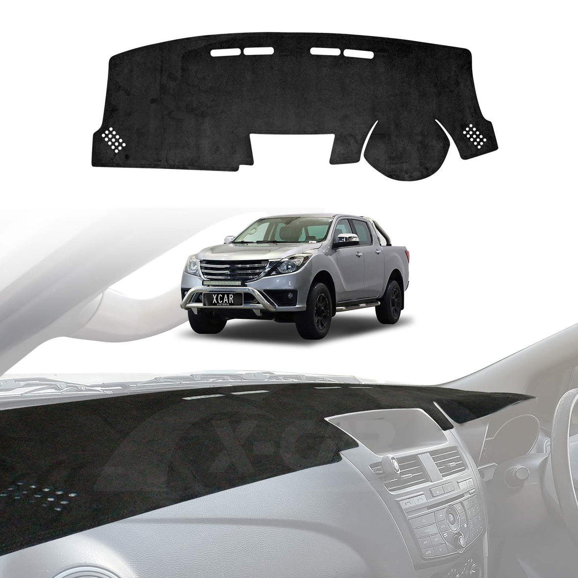 Dash Mat for Mazda BT-50 Dual Cab 2011-2020 Non-Slip Cover Dashboard ...