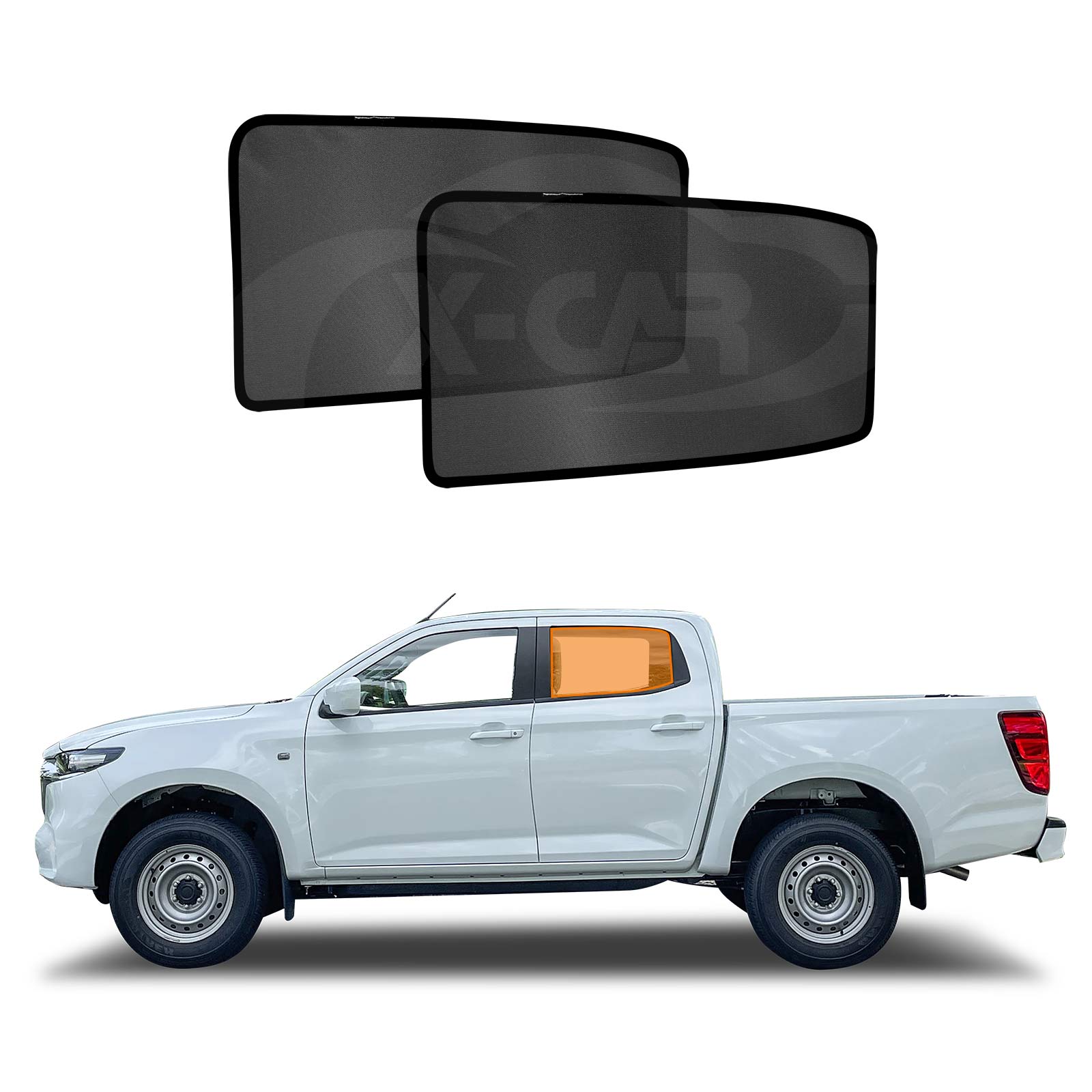 Rear Sun Shades for Mazda BT-50 Dual Cab TF Series 2020 Onwards Shade ...