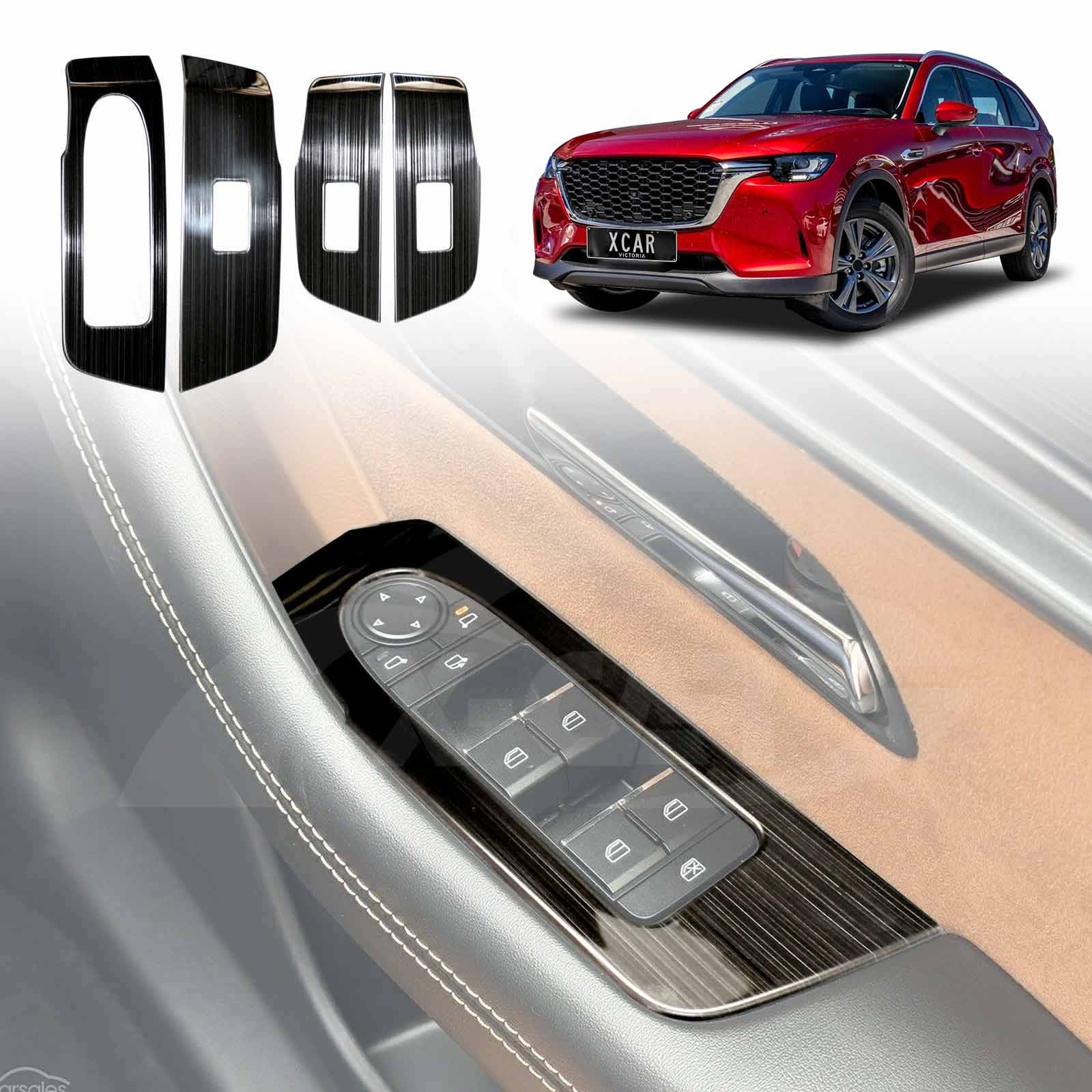 Power Window Control Switch Panel Trim for Mazda CX-80 CX80 2024 ...
