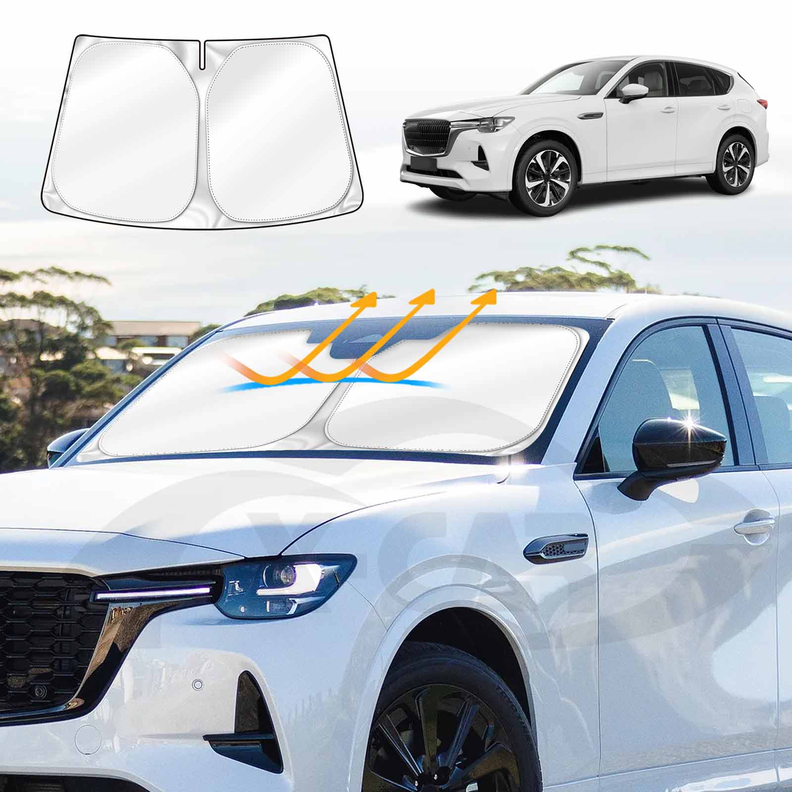 WindScreen Sun Shade For Mazda CX-60 CX60 2023-Onwards| X-CAR