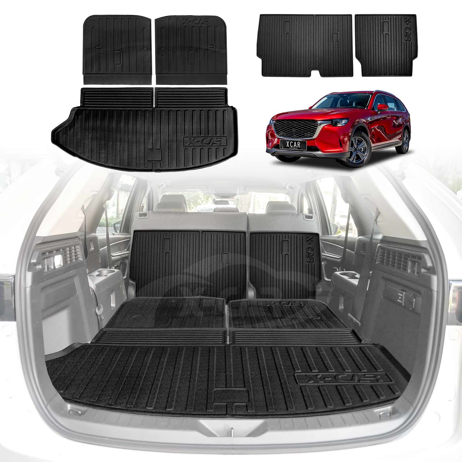 Boot Liner / Back Seat Protector for Mazda CX-80 CX80 2024-Onwards All | X-CAR