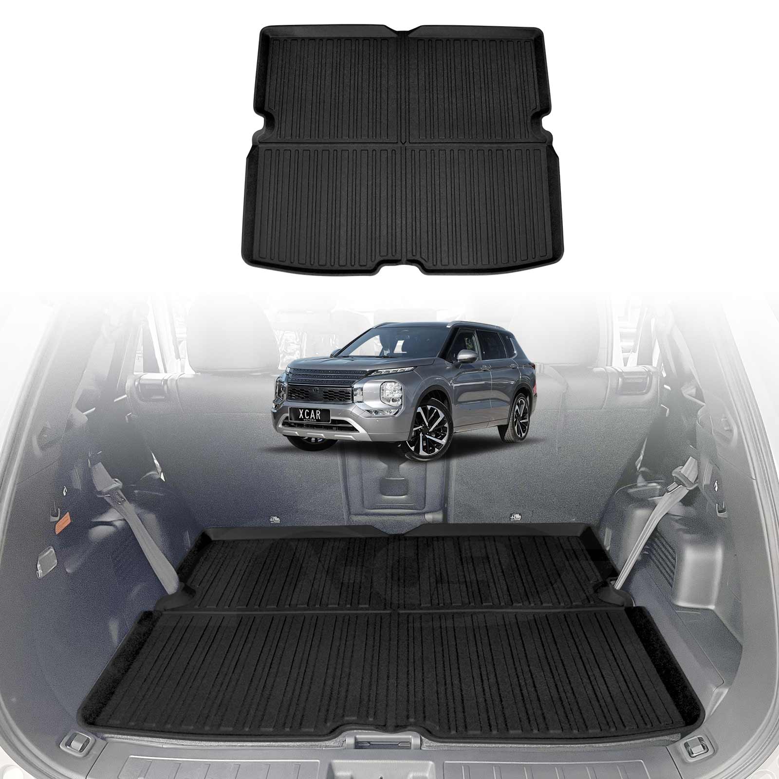 Boot Liner for Mitsubishi Outlander PHEV 7-Seater 2021-Onwards Trunk C ...