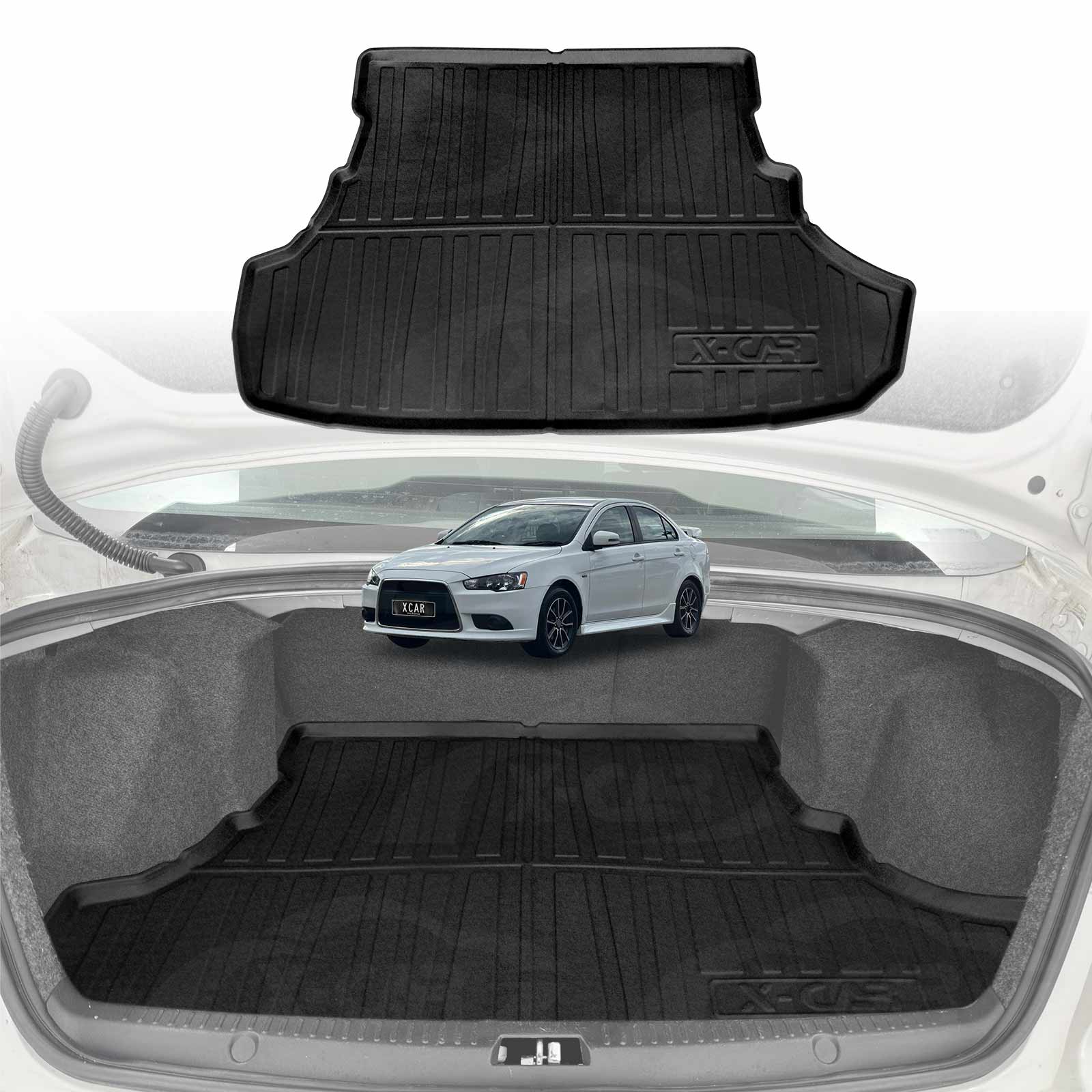 Boot Liner for Mitsubishi Lancer Sedan 2007-2017 All Weather Cargo Mat ...