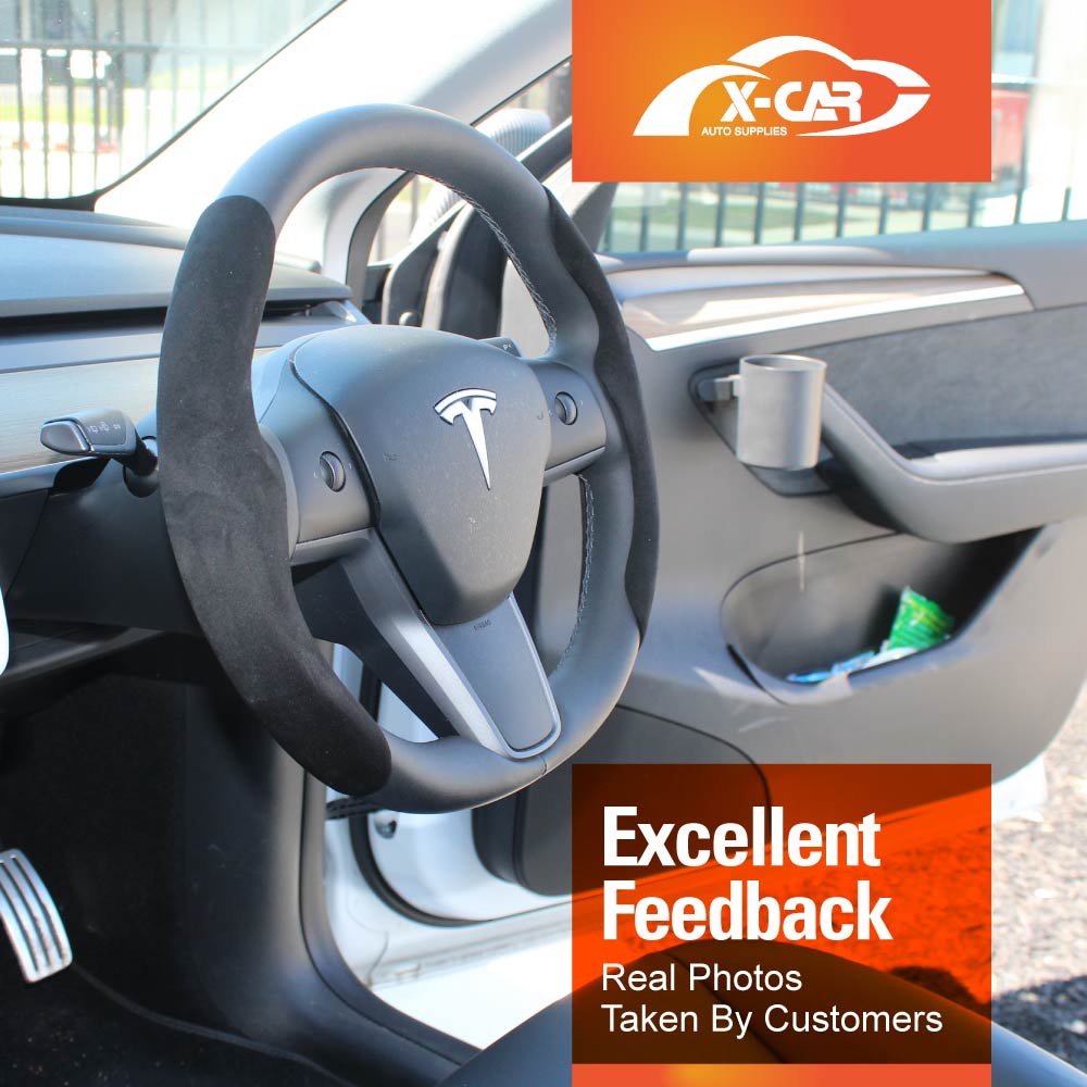 Tesla Model Y/3 Steering Wheel Grip Grab Cover Accessories | X-CAR