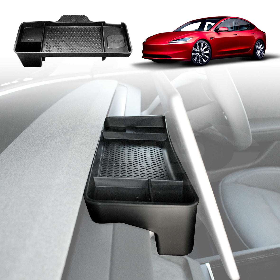 Center Screen Console Dash Tray for Tesla Model 3 Highland 2023-Onward ...