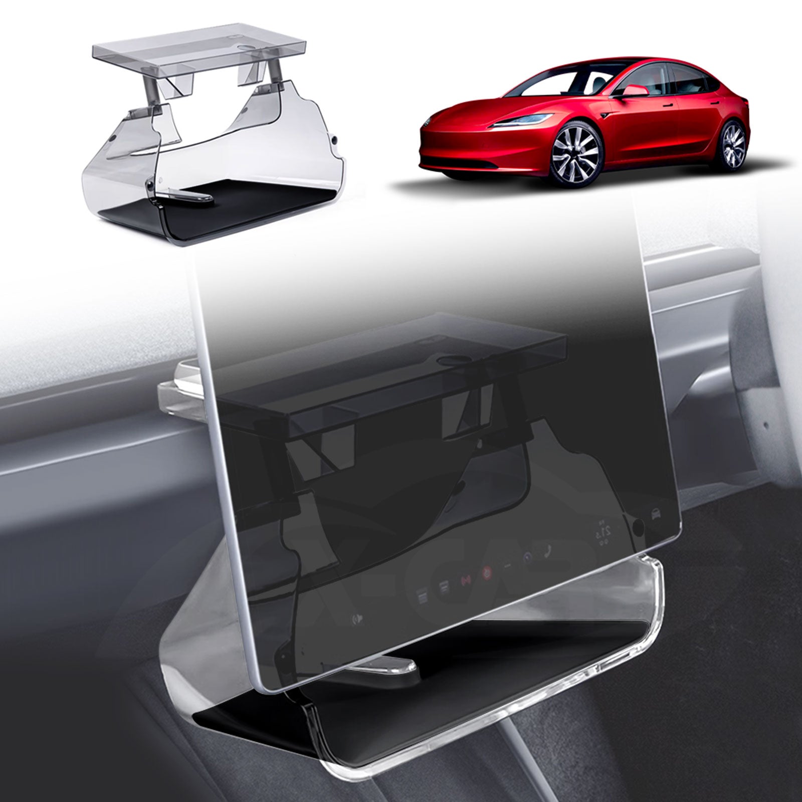 Center Console Screen Organizer Tray for Tesla Model 3 Highland 2023 ...