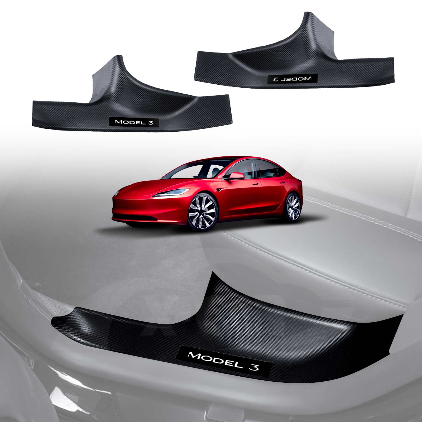 Tesla Model 3 Highland Front Rear Door Sill Plate Protector Trim ...