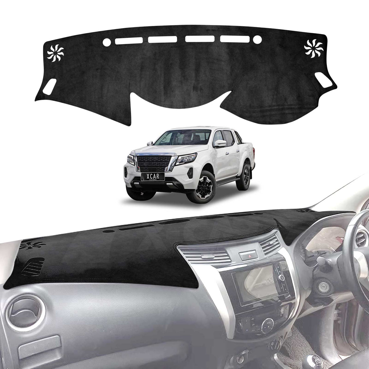 Dash Mat for Nissan Navara NP300 D23 2015-2025 Non-Slip Dashboard Pad ...