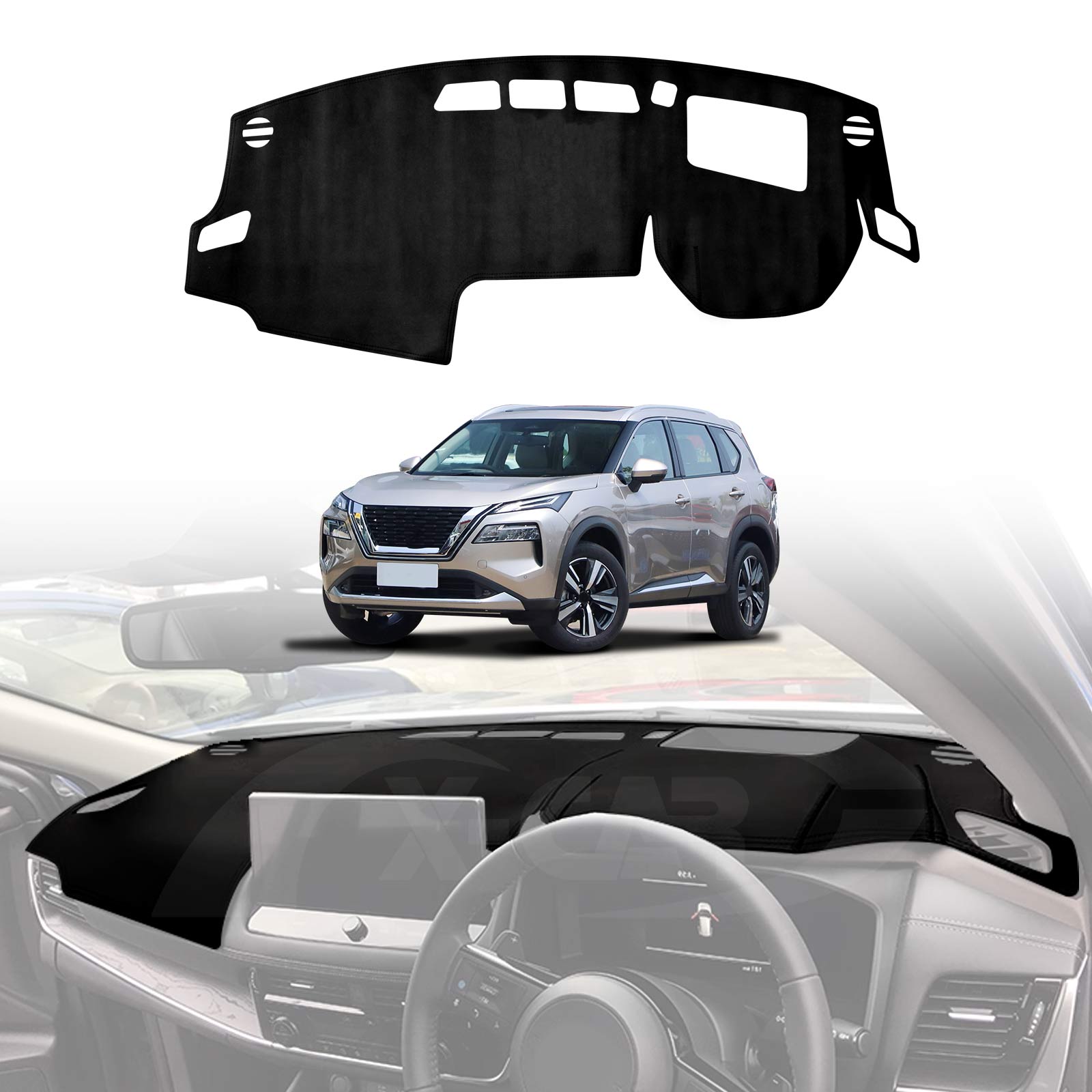 Dash Mat for Nissan X-trail Xtrail T33 2022-2024 Non-Slip Microfiber ...