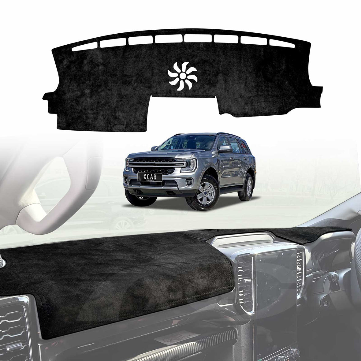 Dash Mat for Ford Everest 2022-Onwards Non-Slip Dashboard Pad Cover | X-CAR