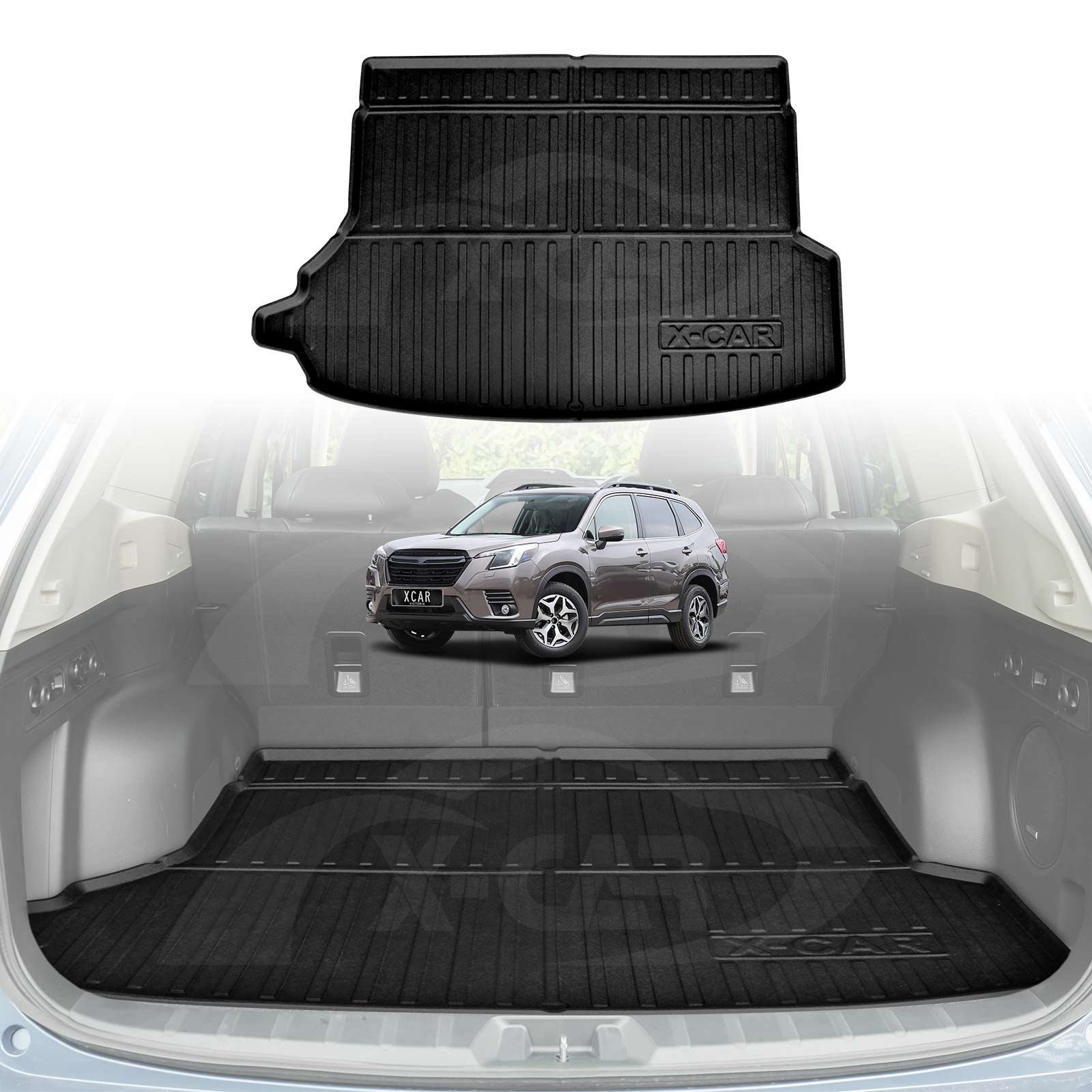 Boot Liner / Back Seats Protector for Subaru Forester 2018-2024 Trunk ...