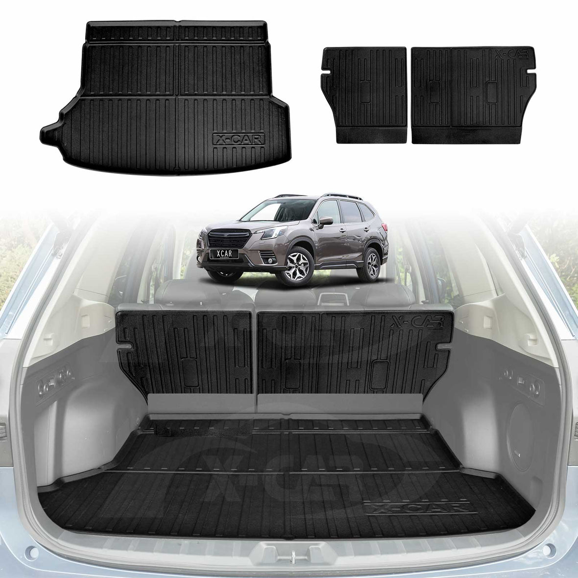 Boot Liner / Back Seats Protector for Subaru Forester 2018-2024 Trunk ...