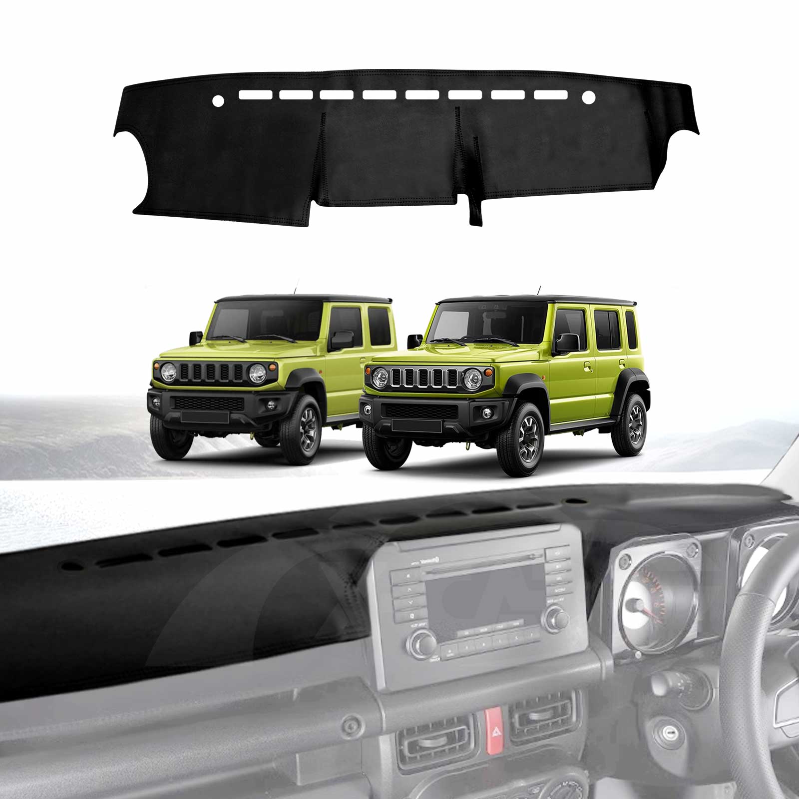 Dash Mat Pad Cover Non-Slip for Suzuki Jimny 2018-2025 Microfiber ...