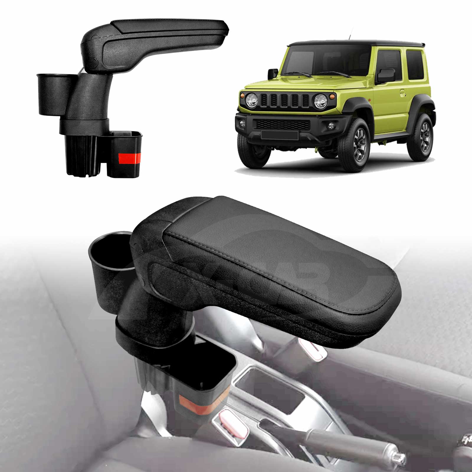 Central Armrest Storage Box with Cup Holder for Suzuki Jimny 3-Door ...