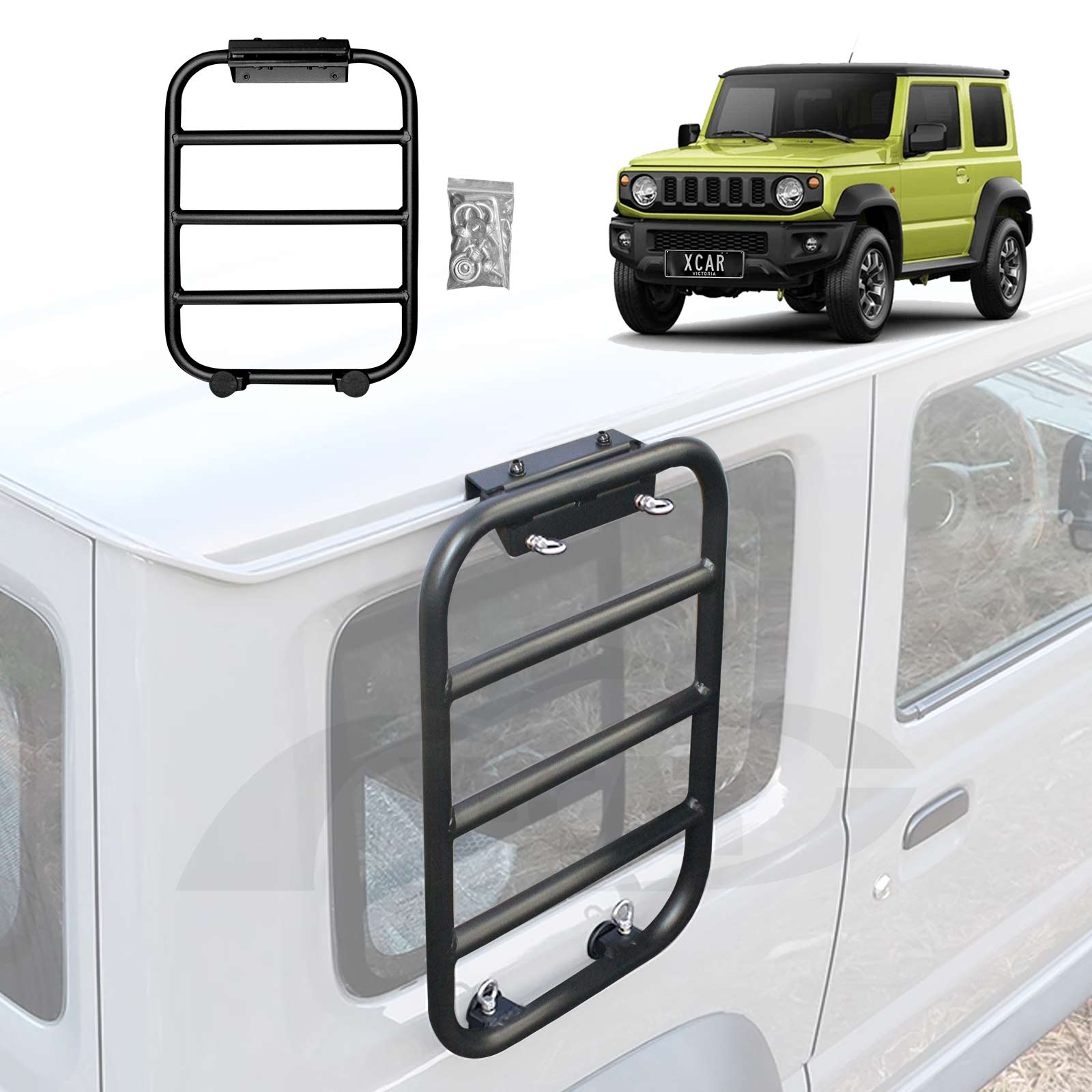 Rear Ladder/ Side Ladder for Suzuki Jimny 3-Door 2018-Onwards Tailgate ...