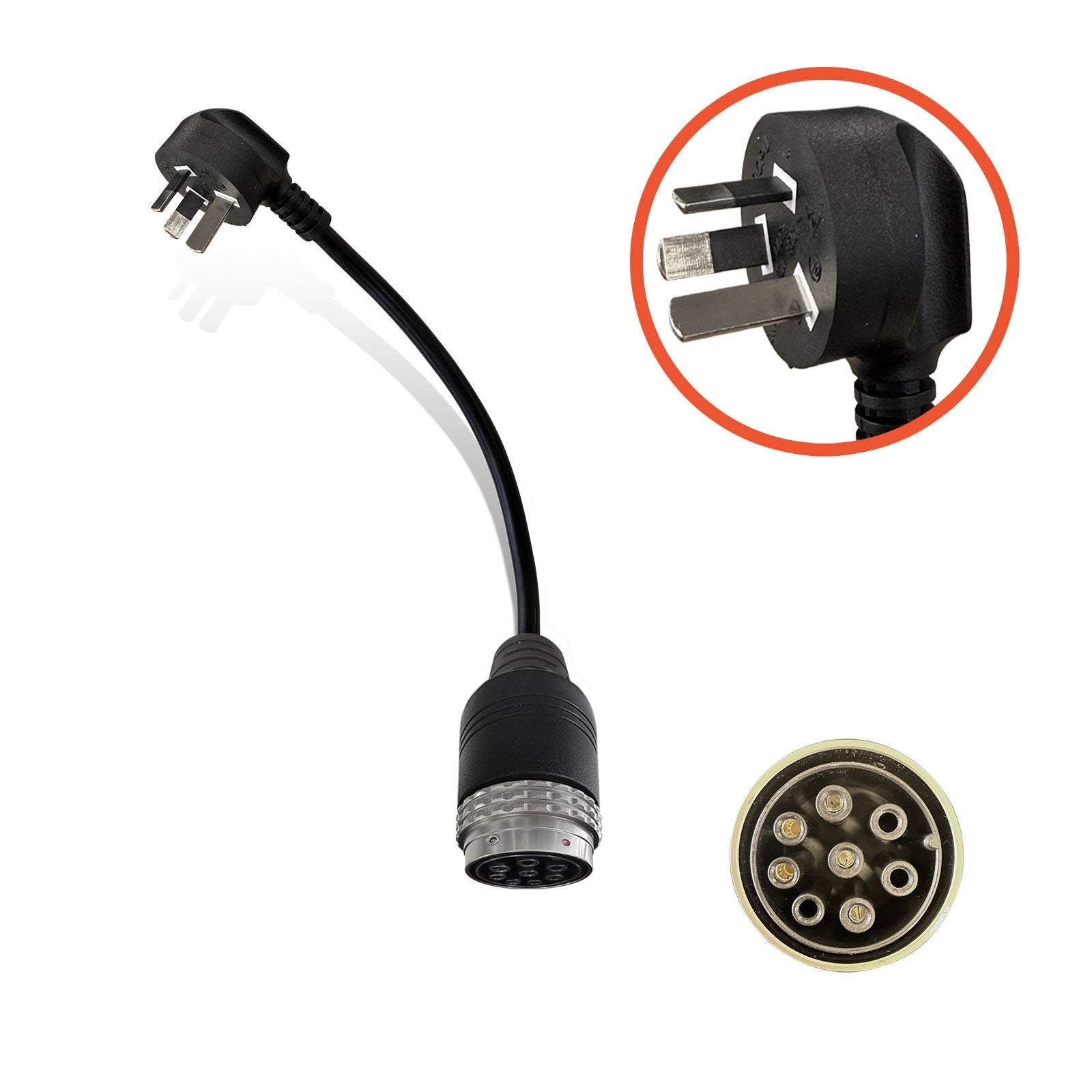 Portable Type 2 EV Charger Swappable Tail Adapters 10A/15A/20A/32A Mod ...