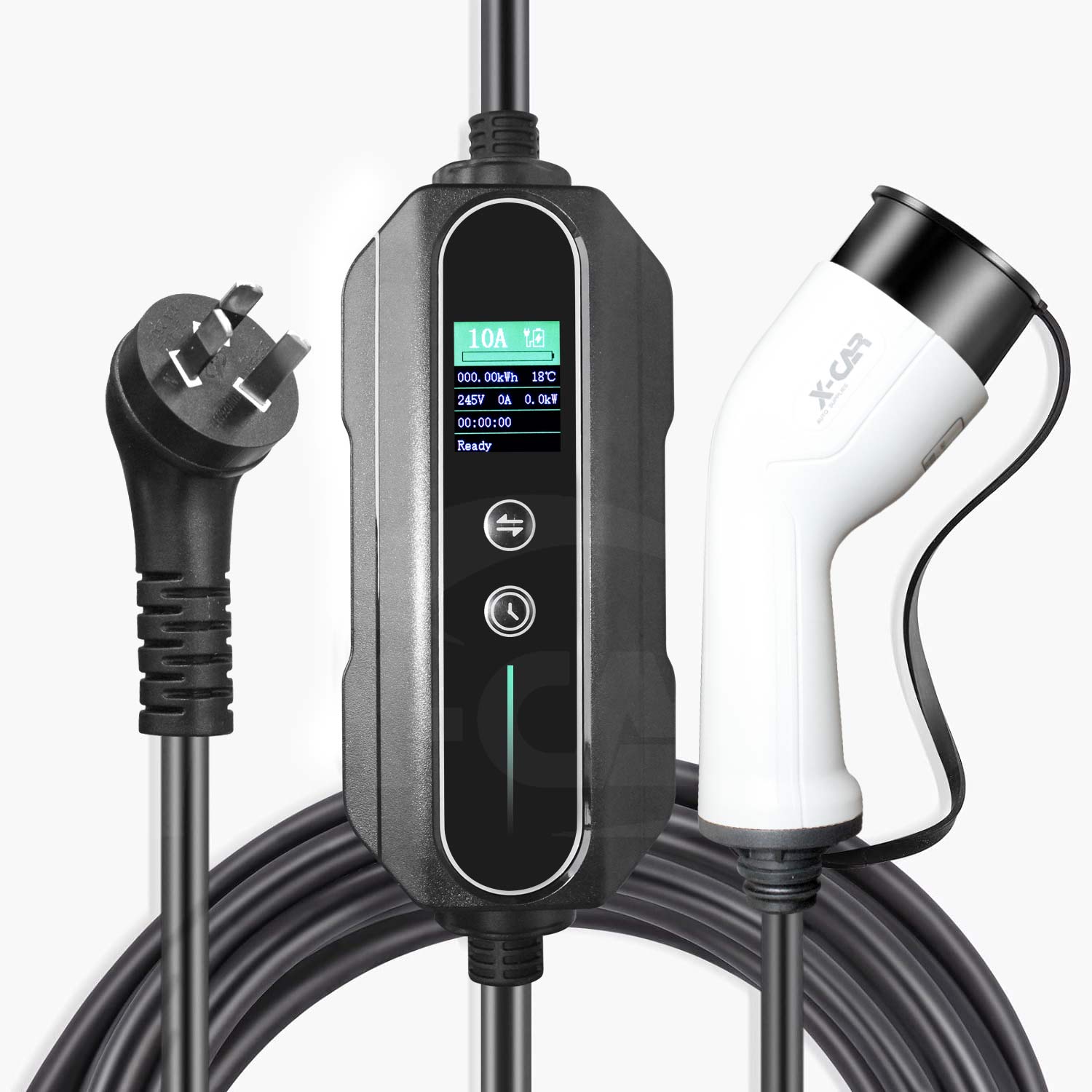 Type 2 Portable EV Charger 10 Amp 2.4KW AU Plug 5 Meters for Tesla Mod ...