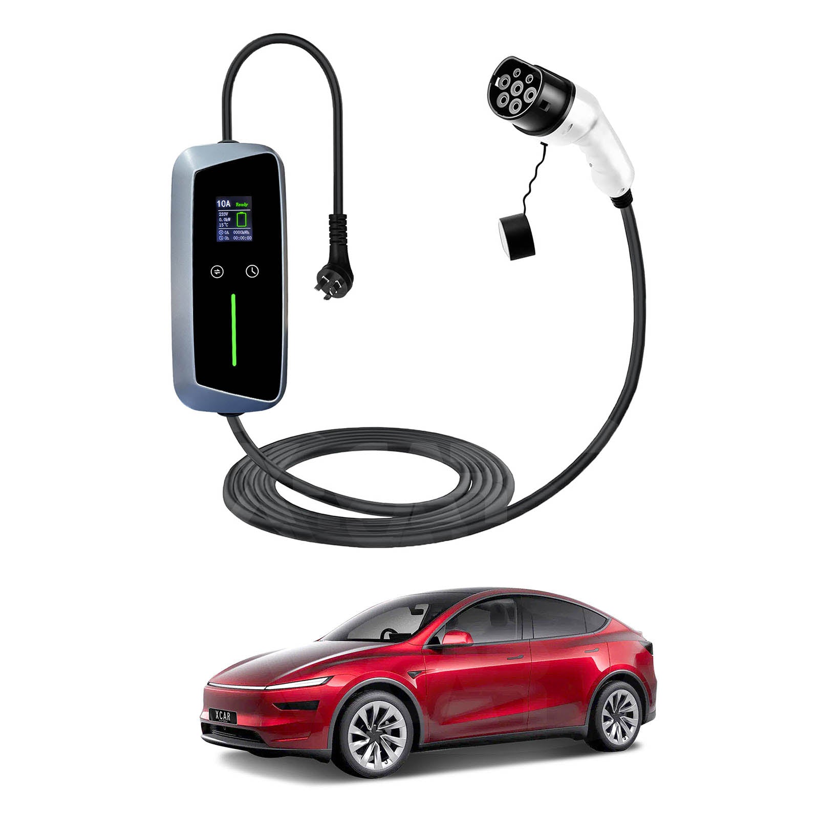 Tesla Model Y Juniper Type 2 Portable EV Charger 10 Amp 2.4KW AU Plug ...