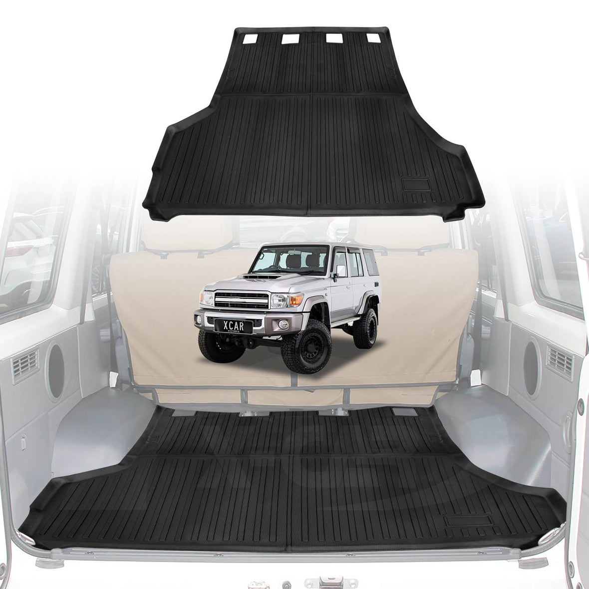 Boot Liner for Toyota Landcruiser 70/76 Series 2012-2023 Cargo Trunk ...