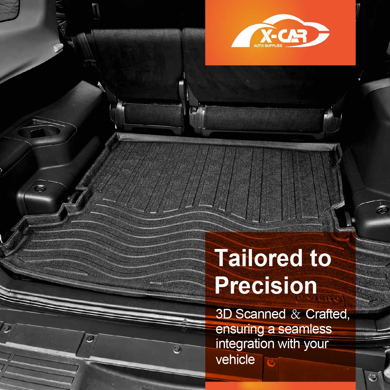 Boot Liner for Mitsubishi Pajero 2006-2022 Cargo Mat | X-CAR