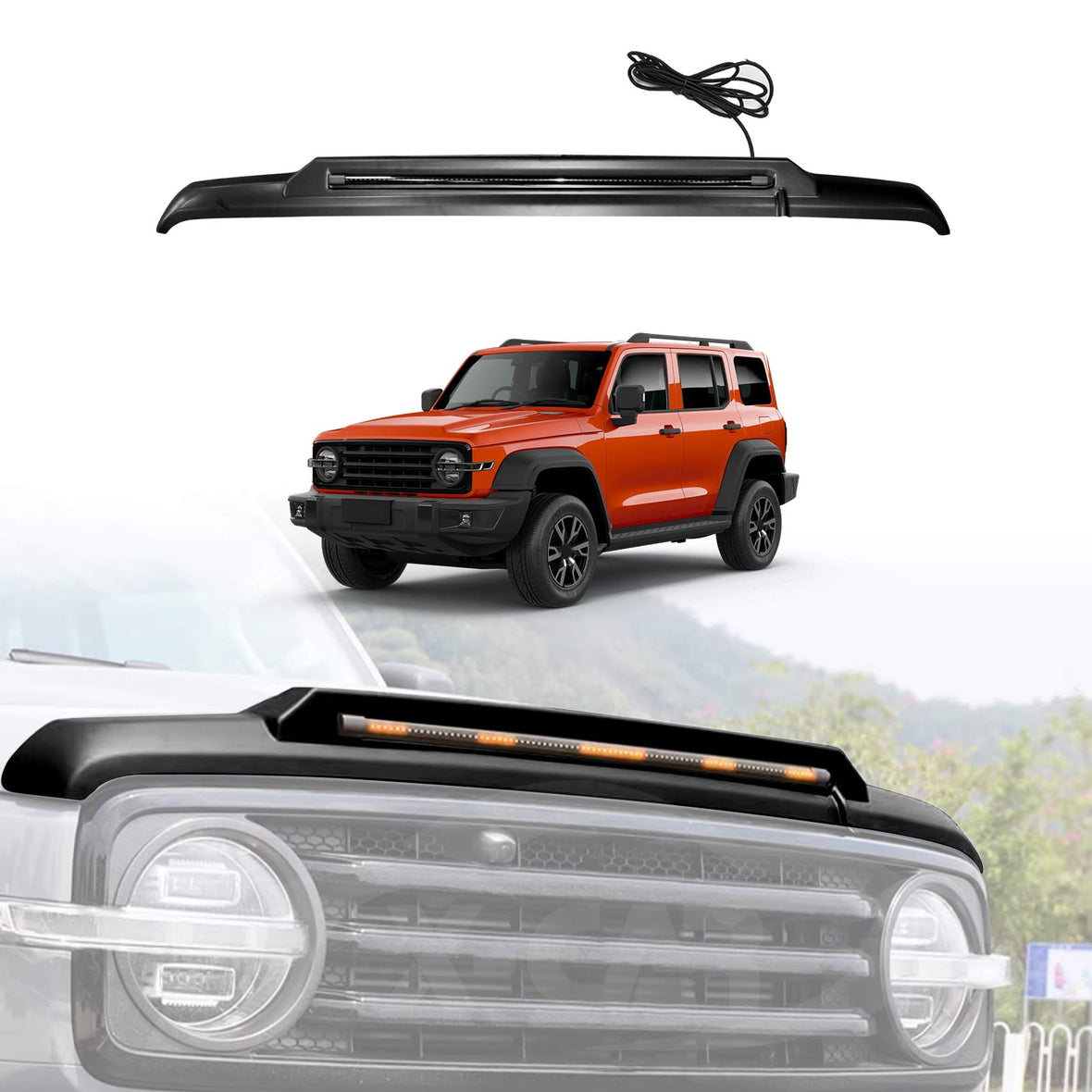 Scoop Hood Cover/ Bonnet Protector for GWM Tank 300 Tank300 2023 ...