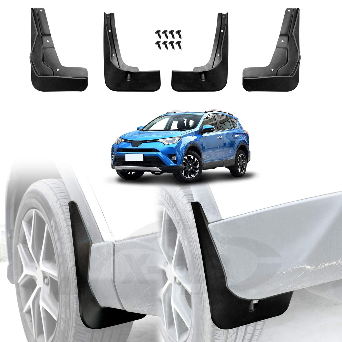 Mud Flaps Splash Guards for Toyota Rav4 RAV 4 2013+ | Splash Guards | X-CAR