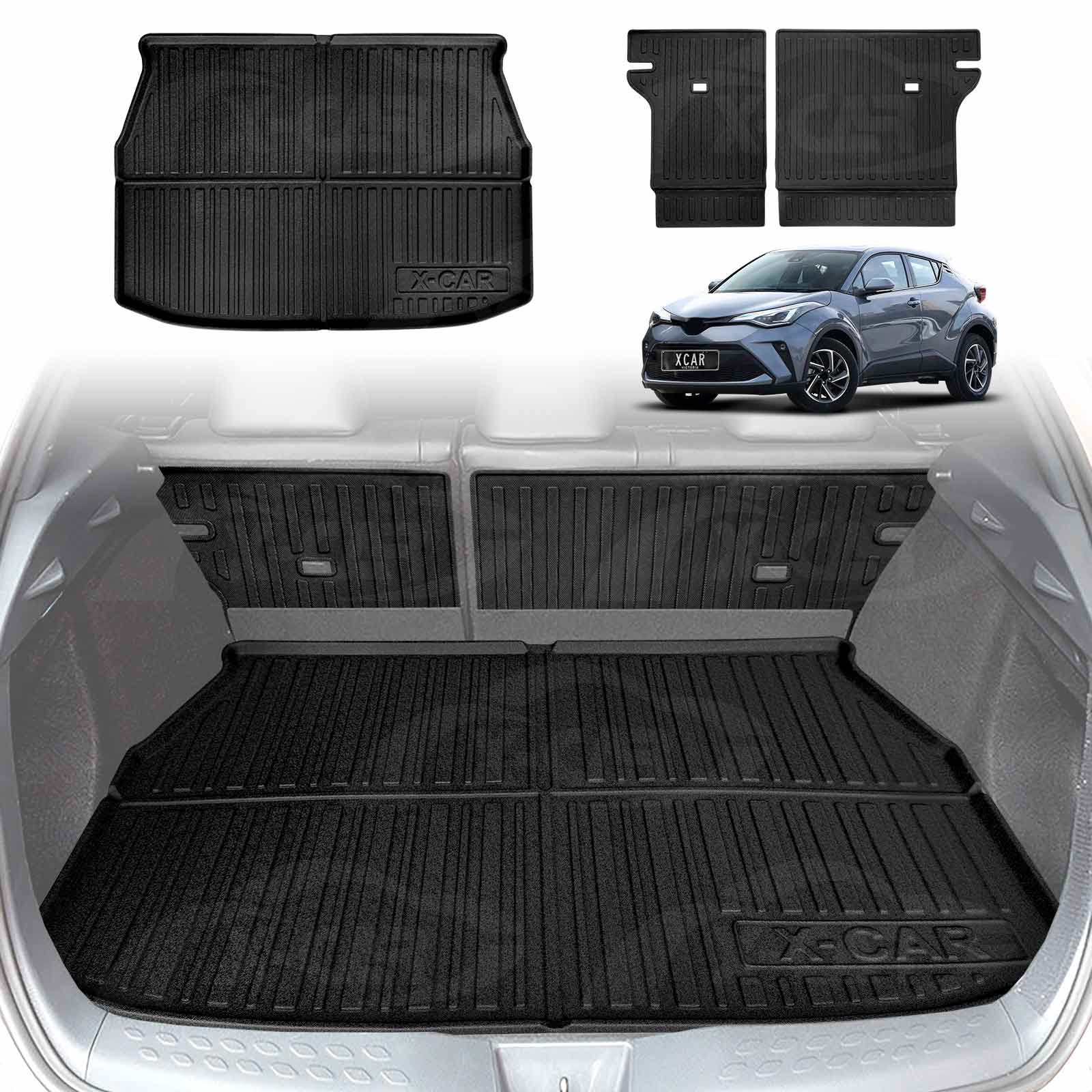 X-CAR Boot Liner & Back Seat Protector for Toyota C-HR 2016–2023
