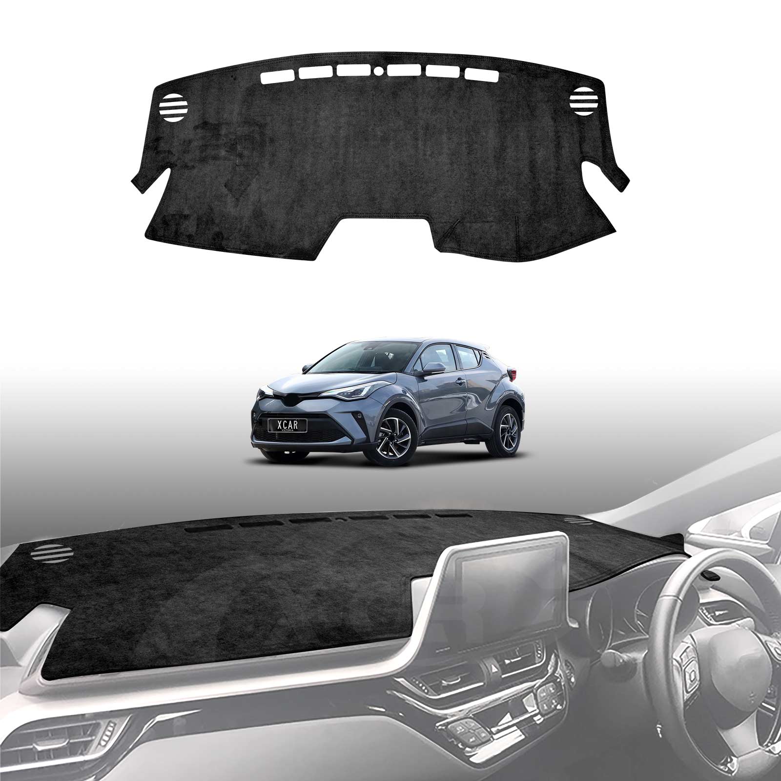 Dash Mat for Toyota CHR C-HR 2016-2023 Non-Slip Microfiber Pad Cover| X-CAR
