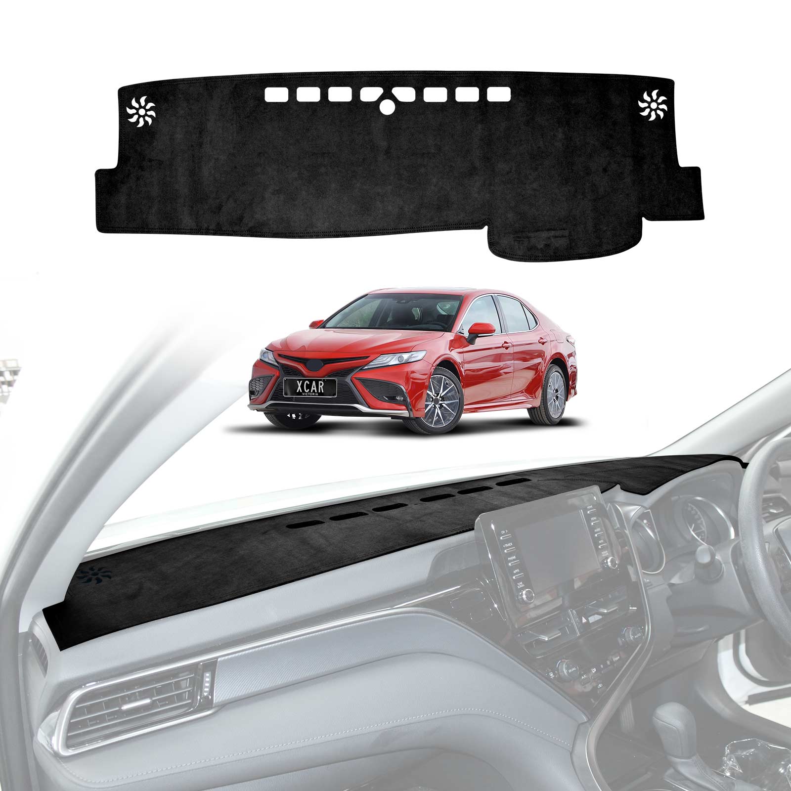 X-CAR Dash Mat for Toyota Camry 2018-2024 Non Slip Pad Cover Dashboard