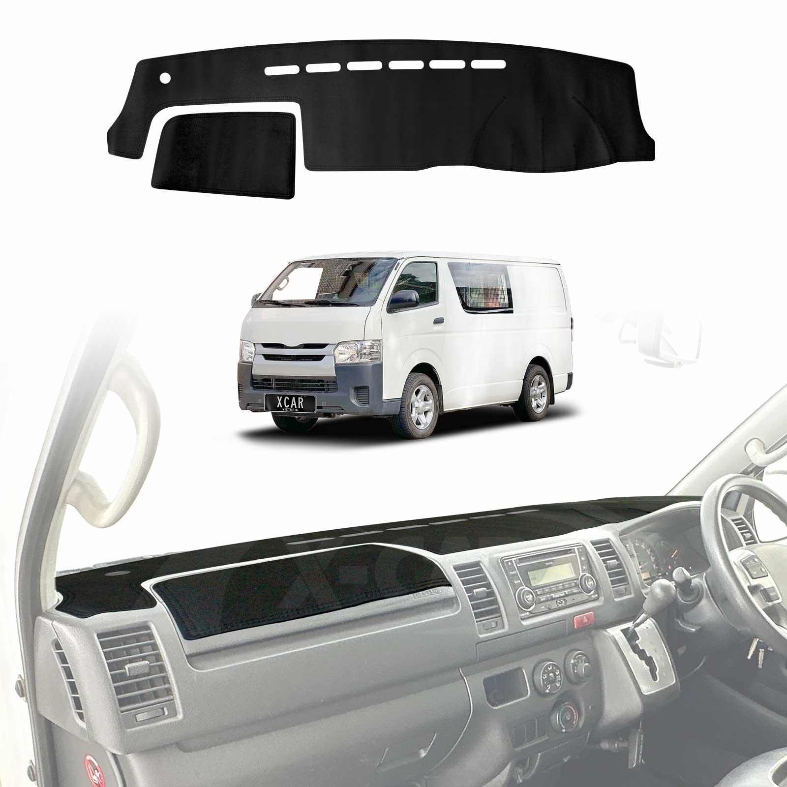 Dash Mat for Toyota Hiace LWB Van 2005-2018 Non-Slip Dashboard Pad ...
