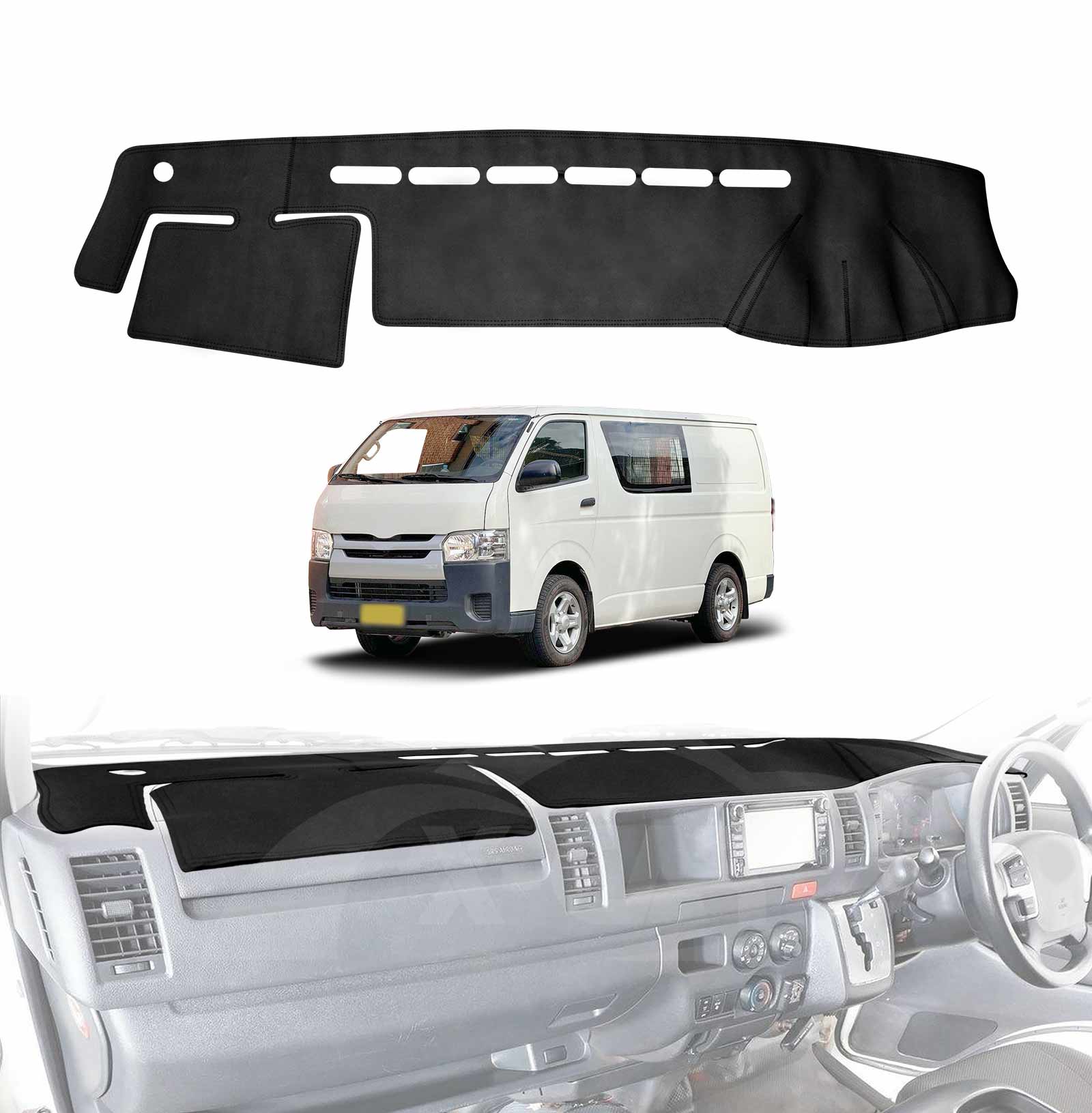 Dash Mat for Toyota Hiace SLWB Van 2005-2018 Non-Slip Dashboard Pad ...