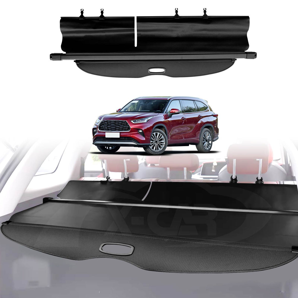 Cargo Cover For Toyota Kluger 2021-2025 Retractable | X-CAR