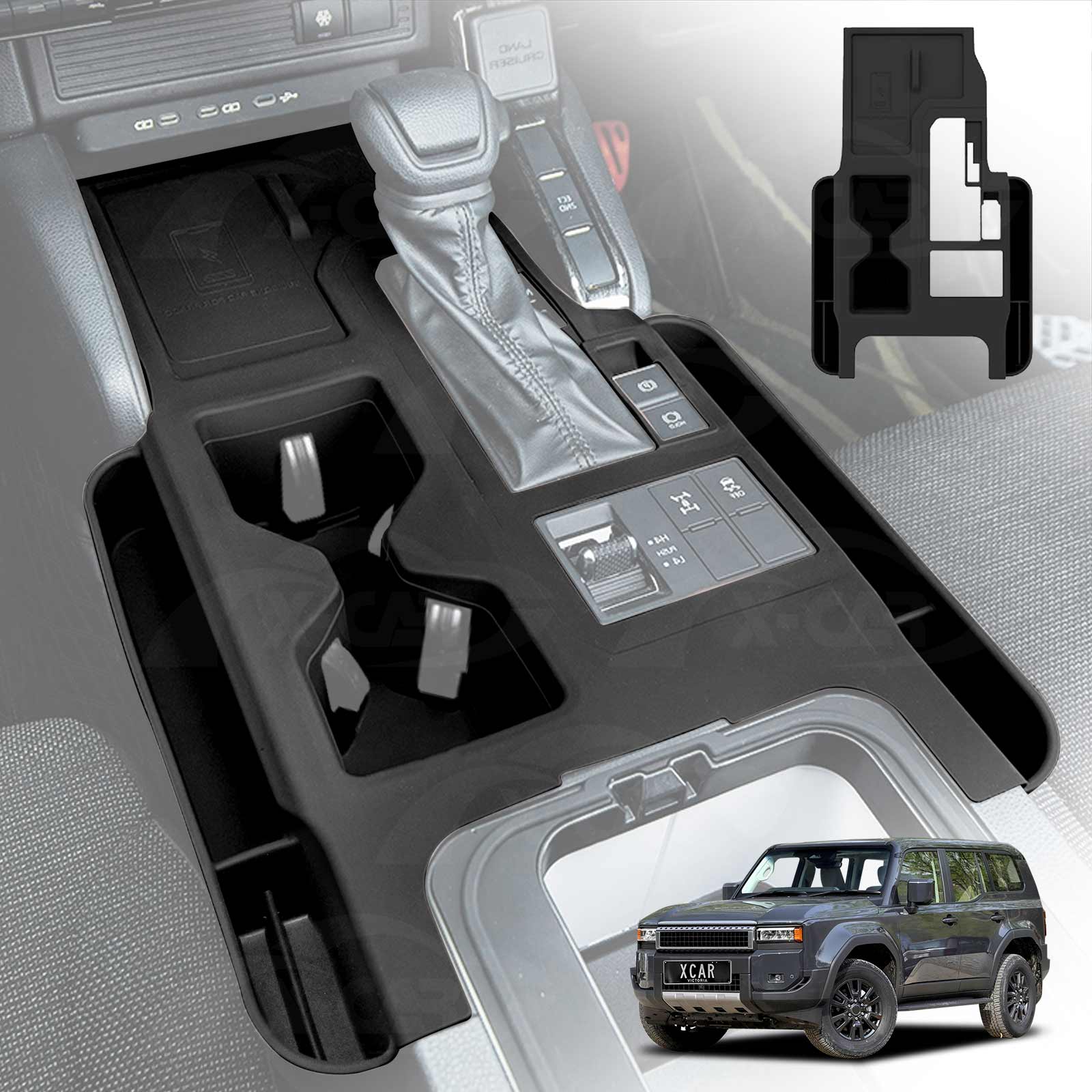 Gearbox Storage Tray for Toyota Prado 250 Series 2024-Onwards Center ...
