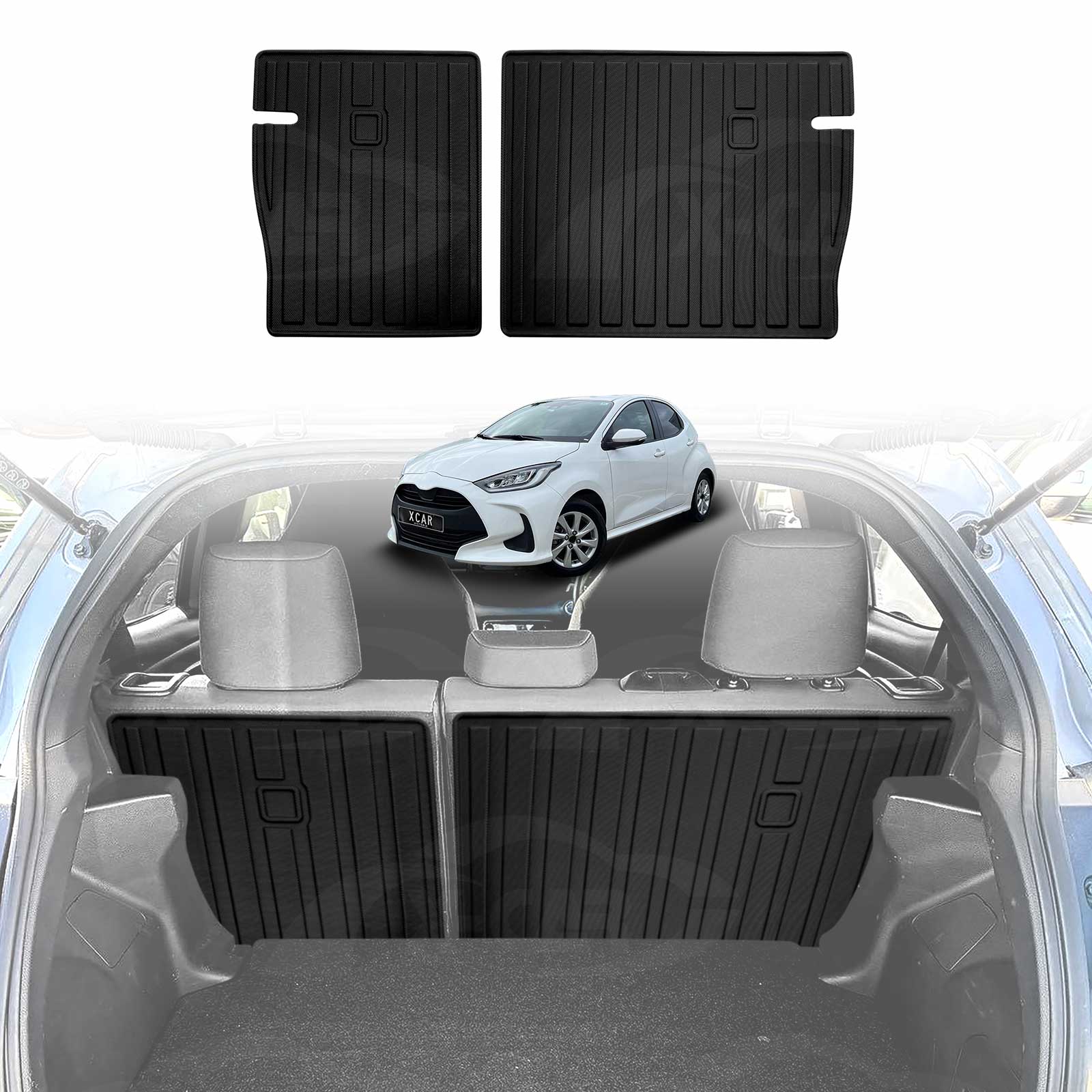 Boot Liner/ Kick Mats for Toyota Yaris Hatch 2020-Onwards All Weather ...