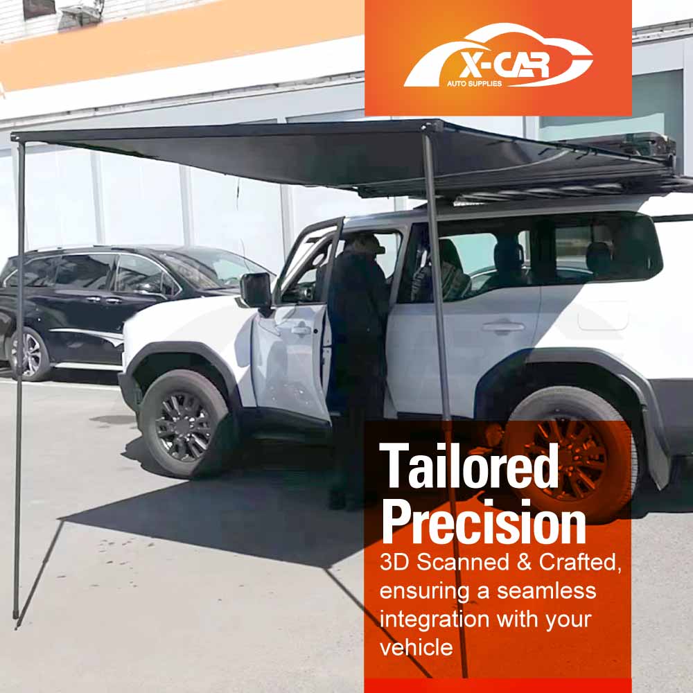 Roof Rack/ Side Ladder/ LED Awning for Toyota Prado 250 Series GX 2024 ...
