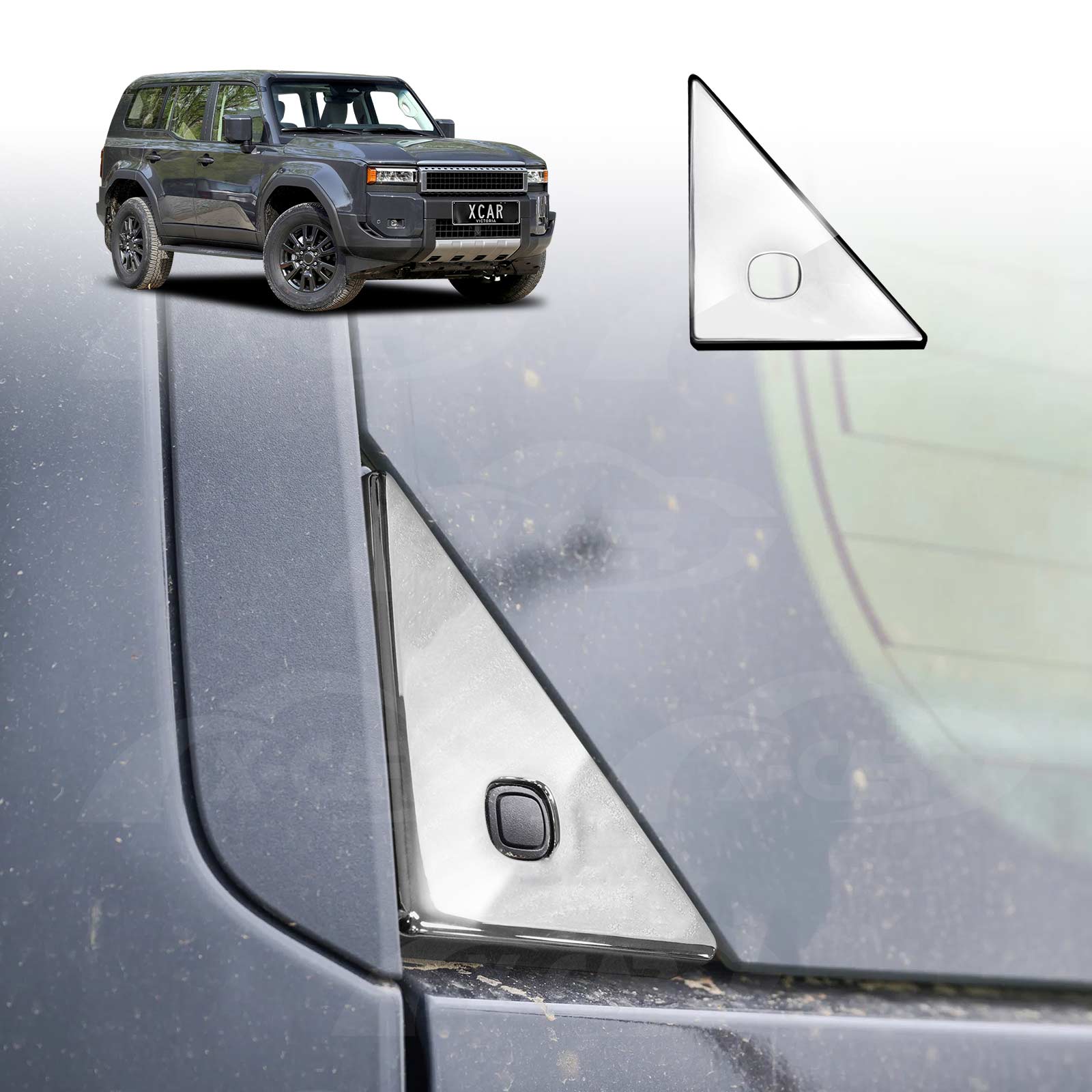 Rear Tailgate Window Switch Trim for Toyota Prado 250 Series 2024-Onwa ...