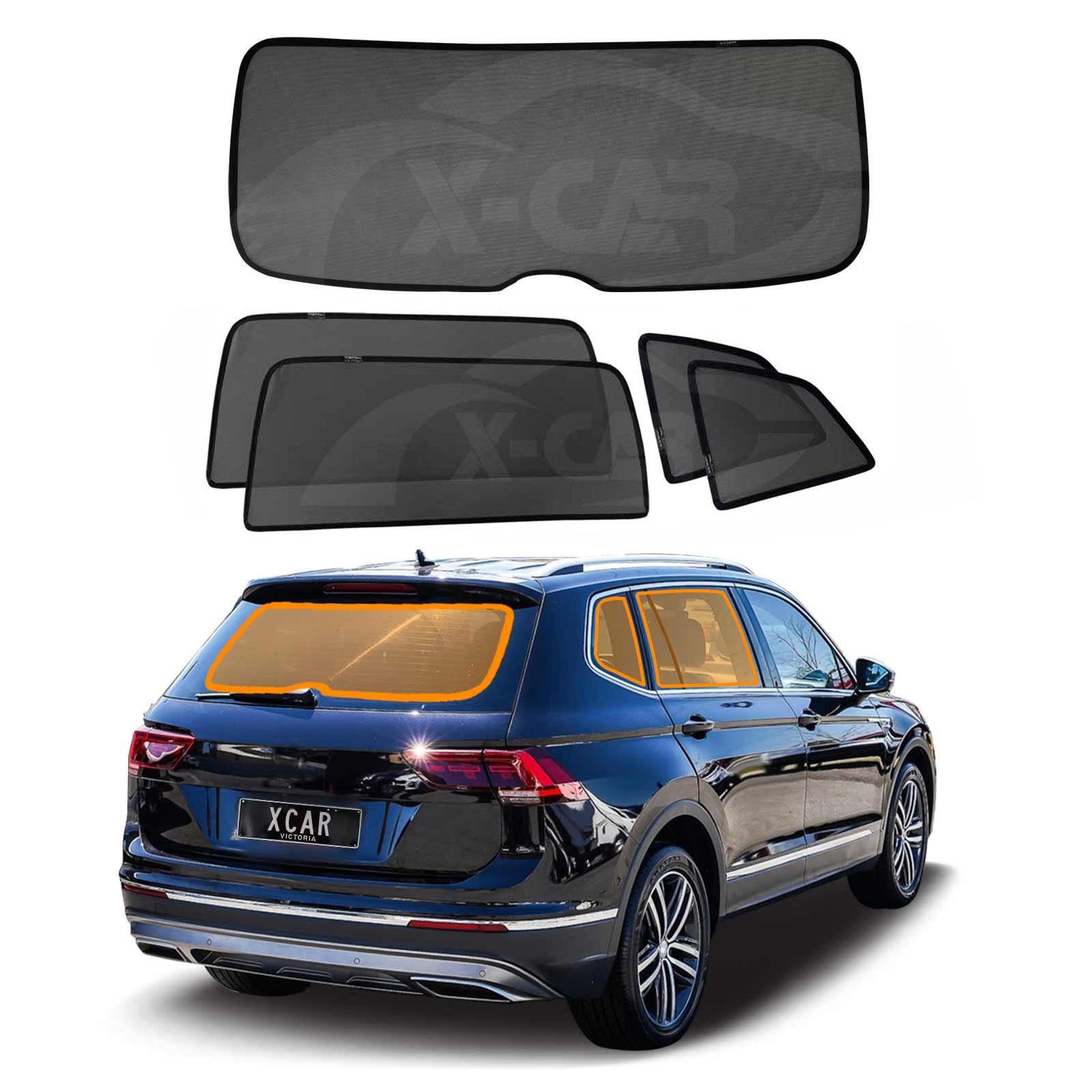 Window Sun Shades for Volkswagen VW Tiguan Allspace 7 Seater 2018-2024 ...