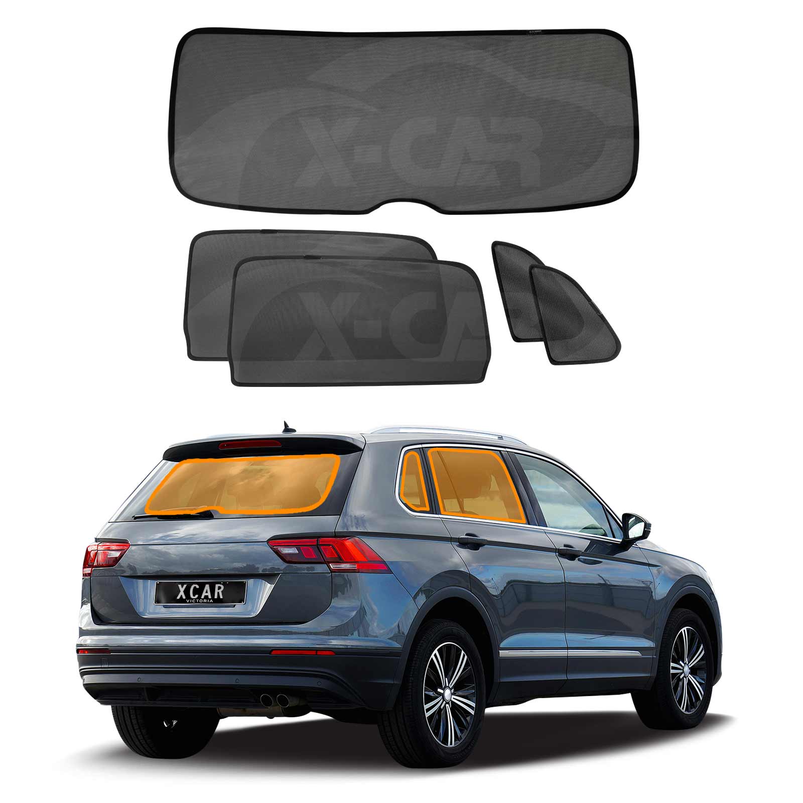 Window Sun Shades for Volkswagen Tiguan 2016-2024 Accessories | X-CAR