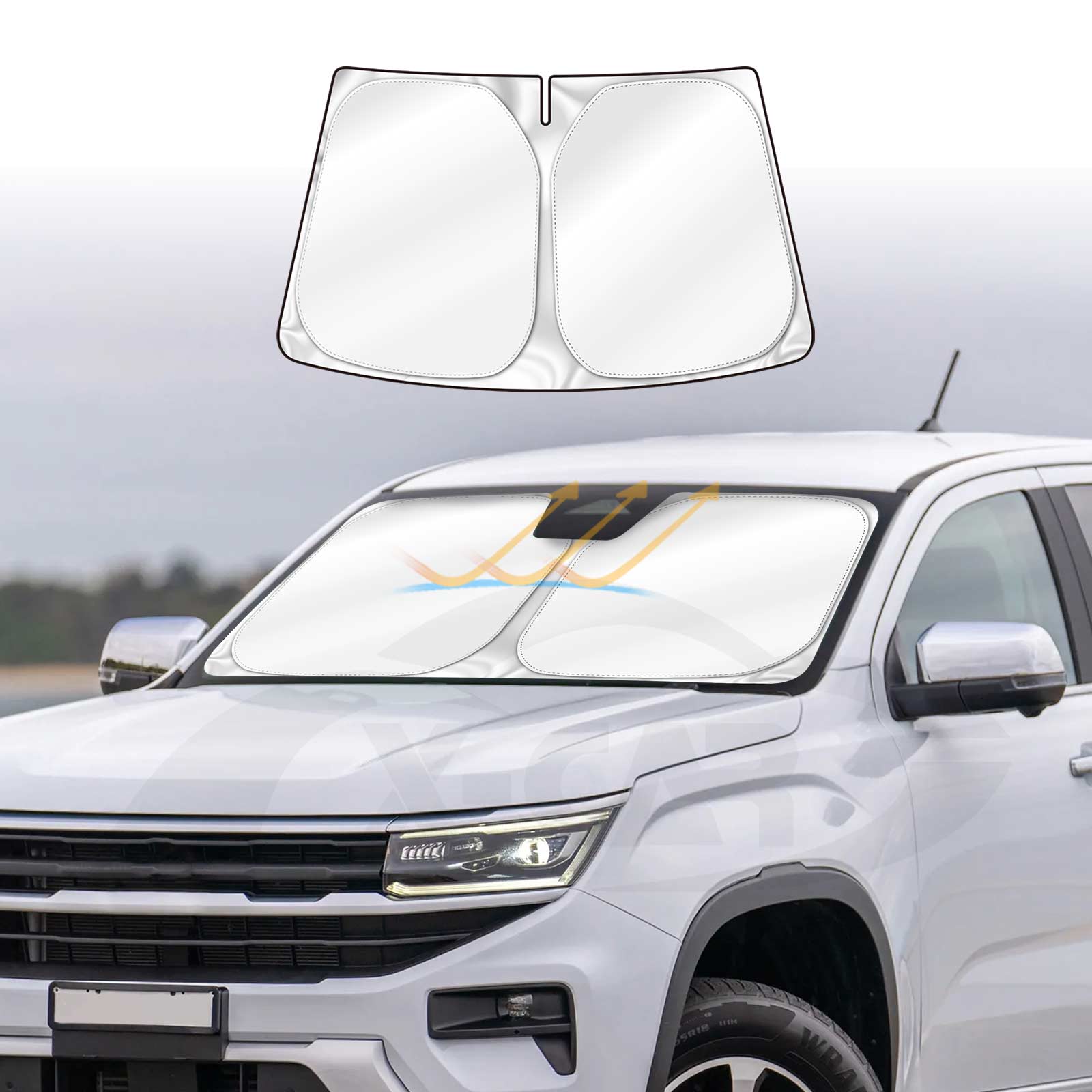Windshield Sun Shade for Volkswagen Amarok NF Series 2023-Onwards | X-CAR