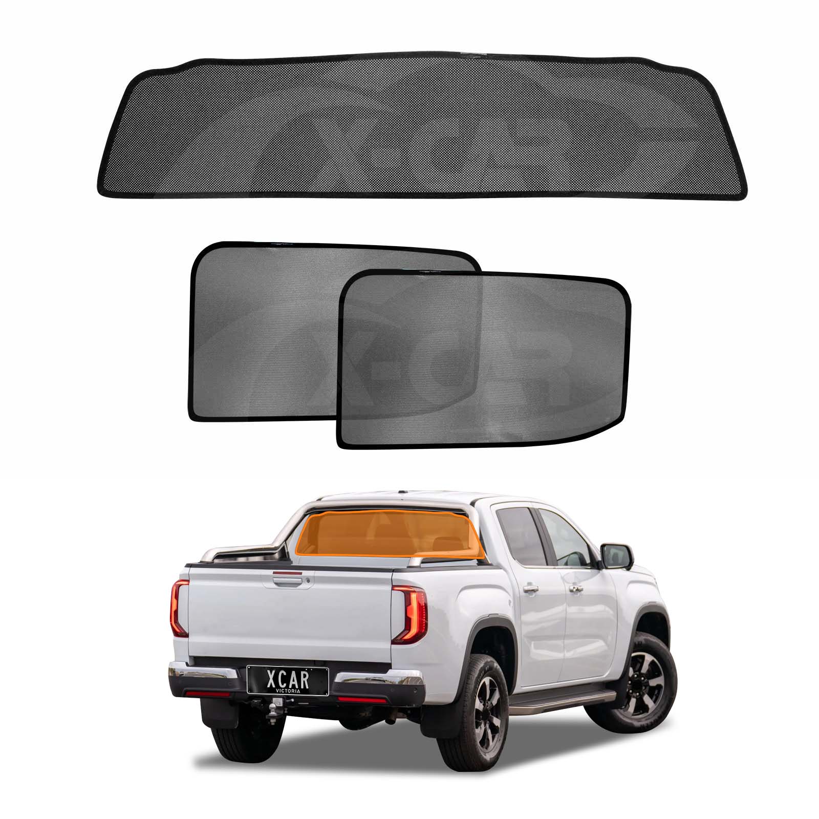 Window Sun Shade for Volkswagen Amarok NF Series Dual Cab 2023-Onwards ...