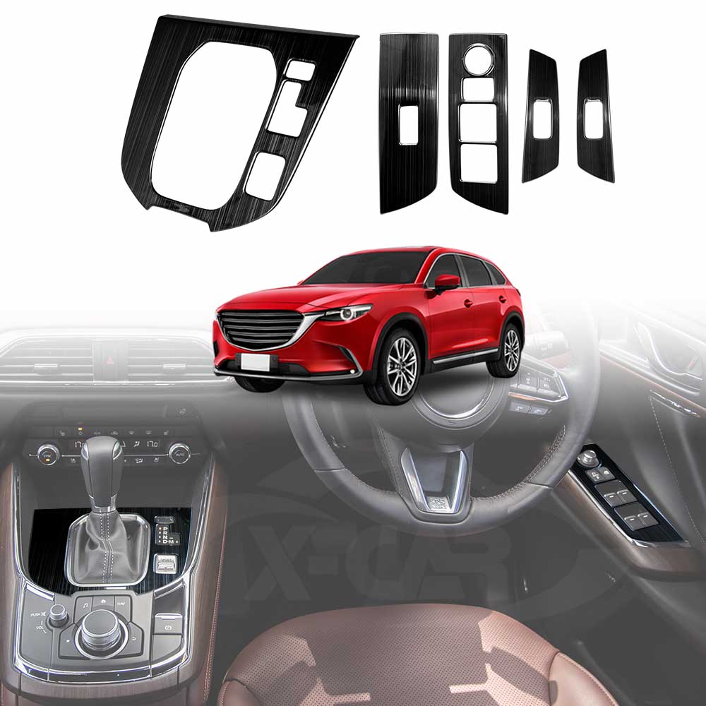 Gear Shift Window Control Panel Trim for Mazda CX-9 CX9 2016-2025 X-CAR