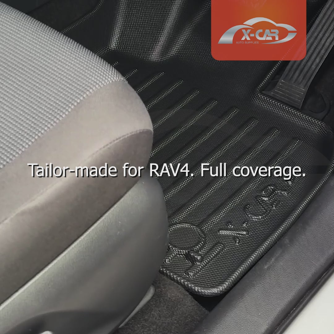 3D All-Weather Floor Mats for Toyota RAV4 2019+ | Custom Fit | X-CAR