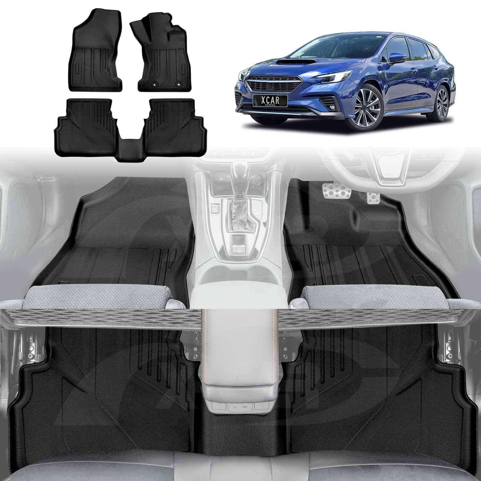 3D Car Floor Mats for Subaru WRX VN Series Wagon 2022-2025 | X-CAR