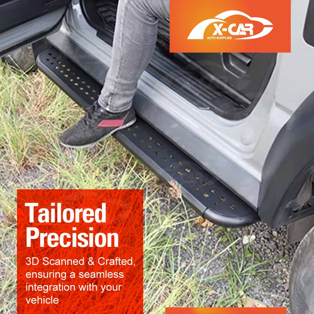 Side Step Bars for Suzuki Jimny 3-Door 2018-Onwards Door Step Pedal Pa ...