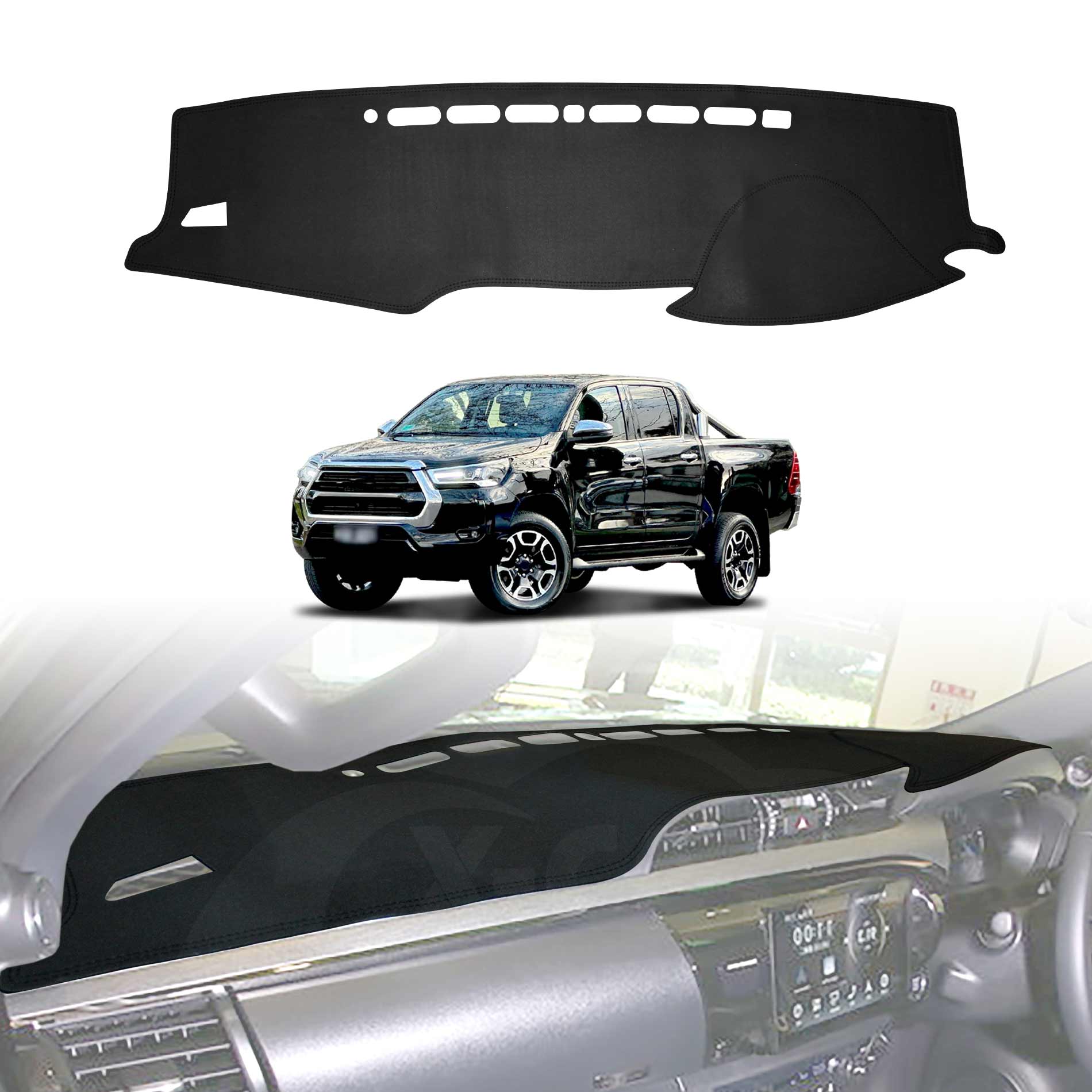 Dash Mat for Toyota Hilux 2015-2025 Non-Slip Dashboard Pad Cover | X-CAR