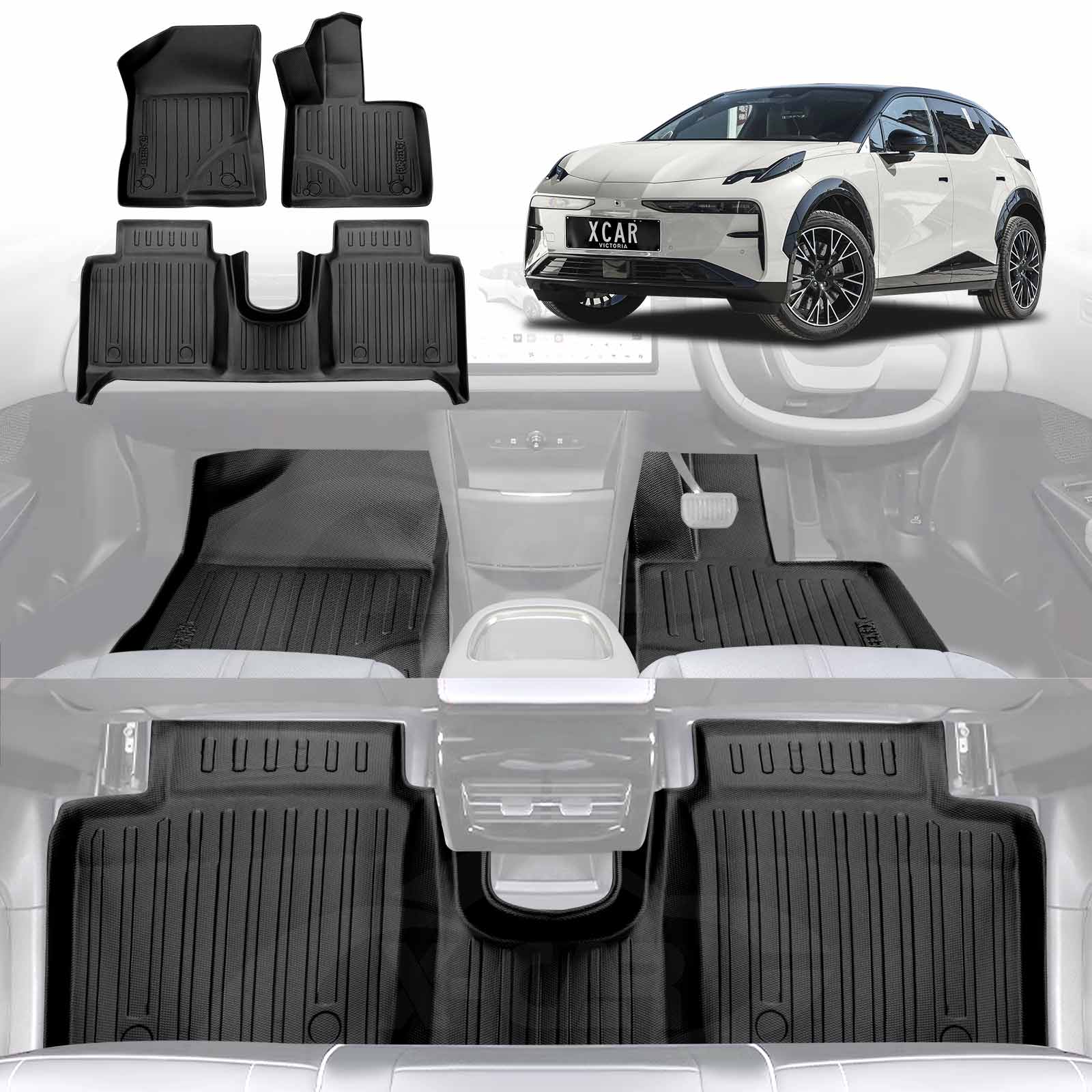 3D Floor Mats for Zeekr X 2024-Onwards All-Weather Car Liners | X-CAR