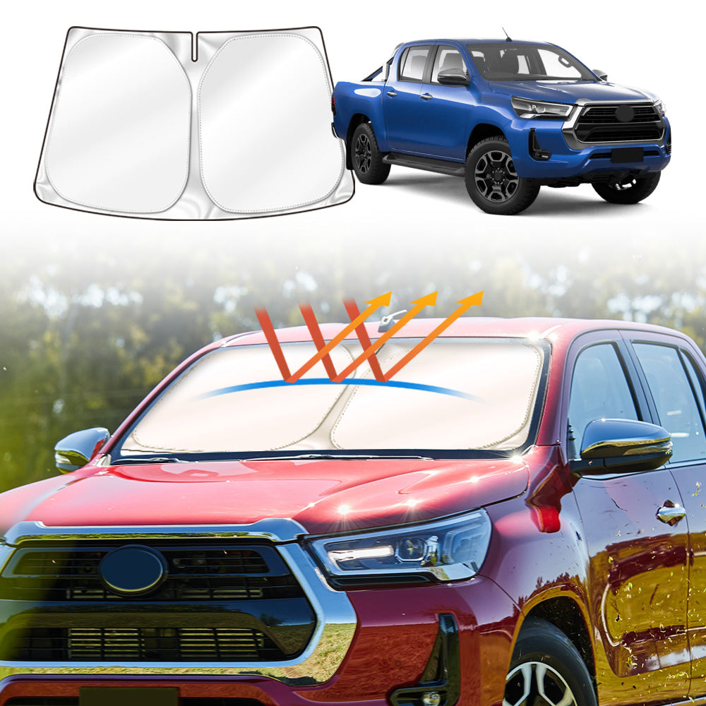 WindScreen Sun Shade for Toyota Hilux 2015-2022 WindShield Sun Visor ...